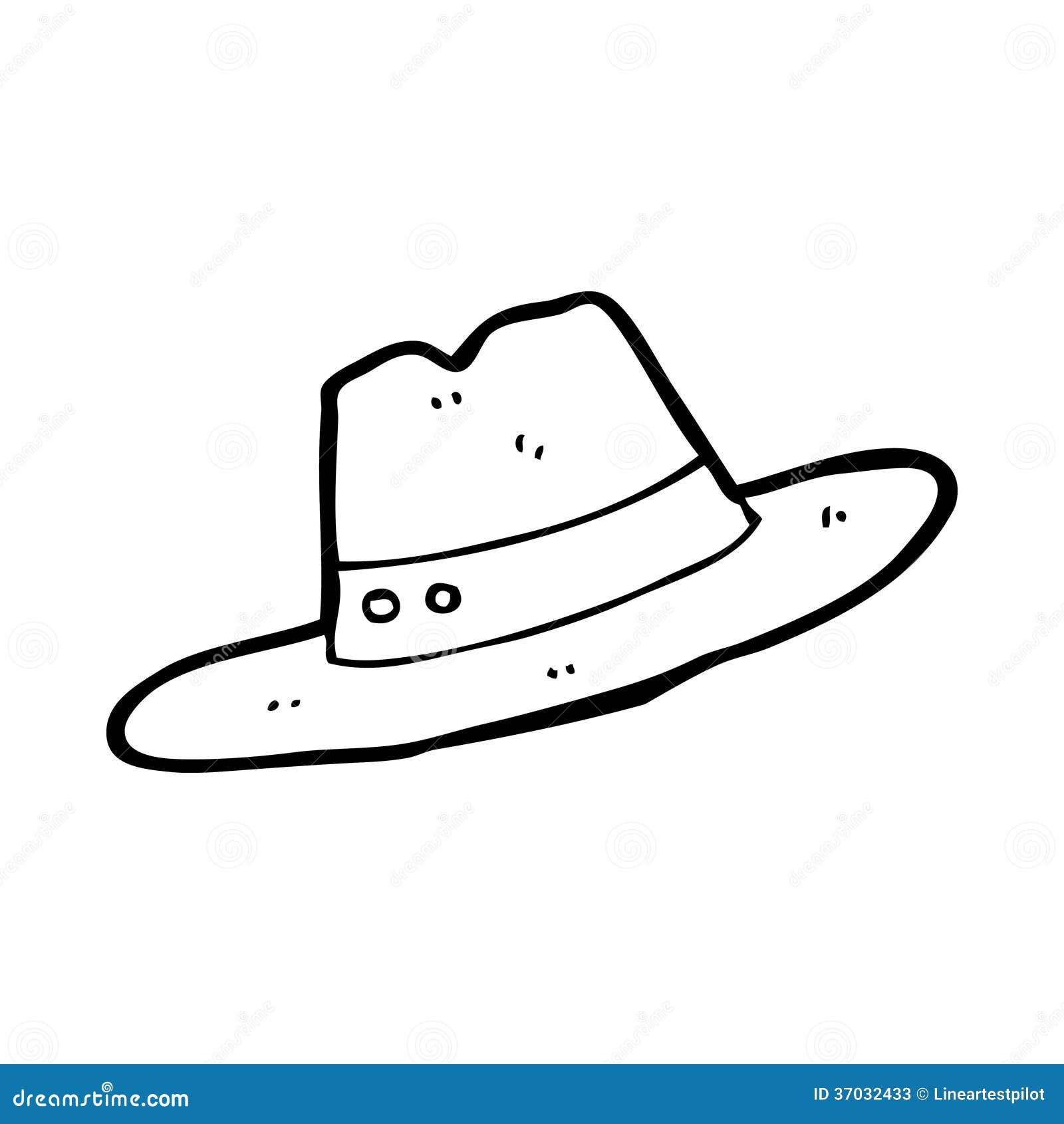Cartoon hat stock illustration. Illustration of hand - 37032433