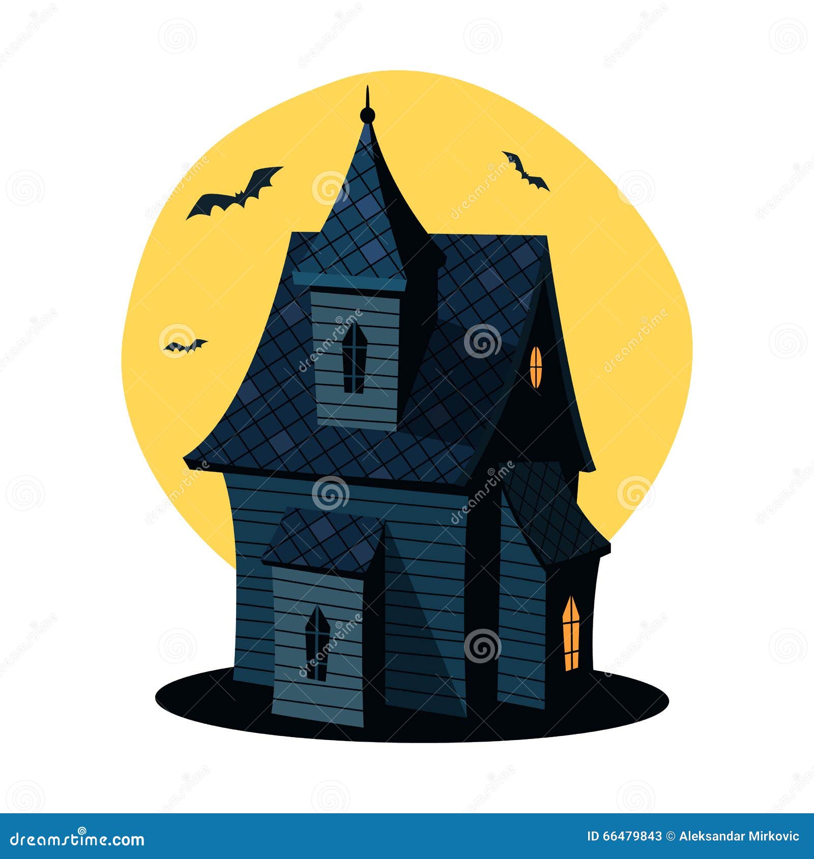 Cartoon Haunted House | CartoonDealer.com #66479843