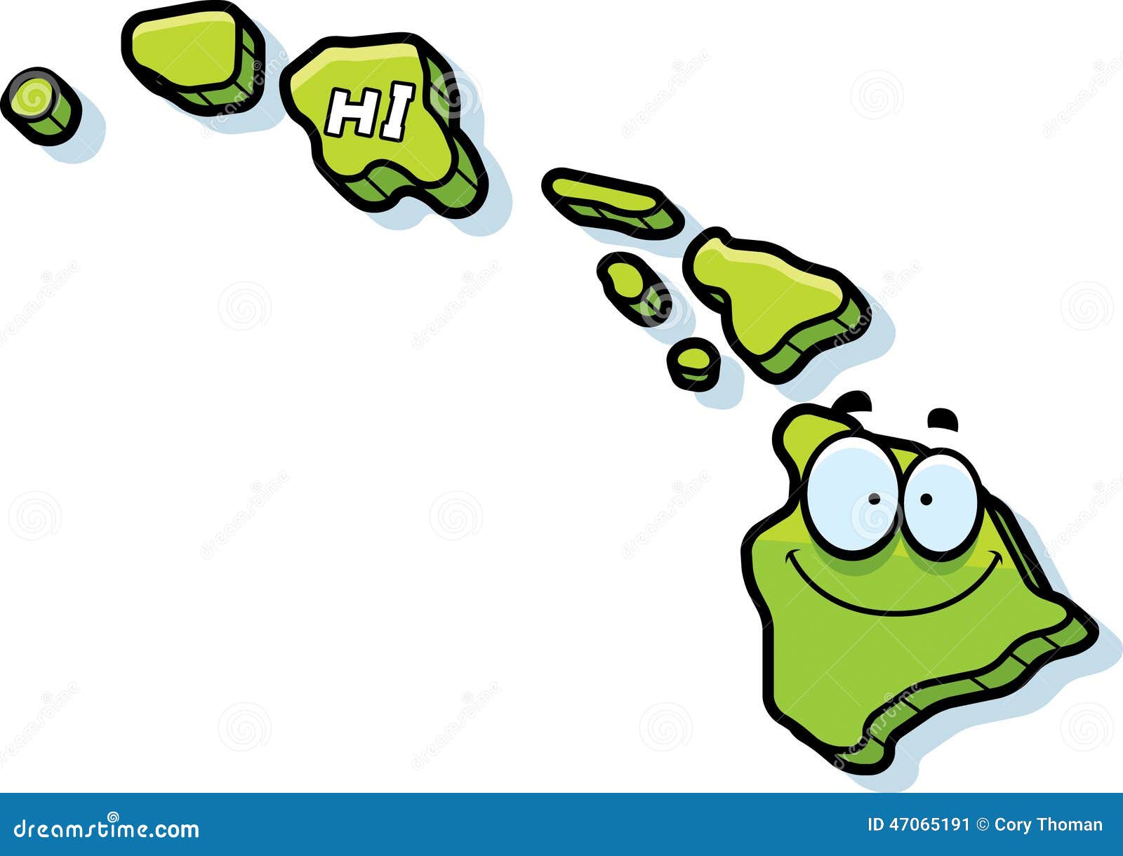 Cartoon Hawaii stock vector. Illustration of borders - 47065191