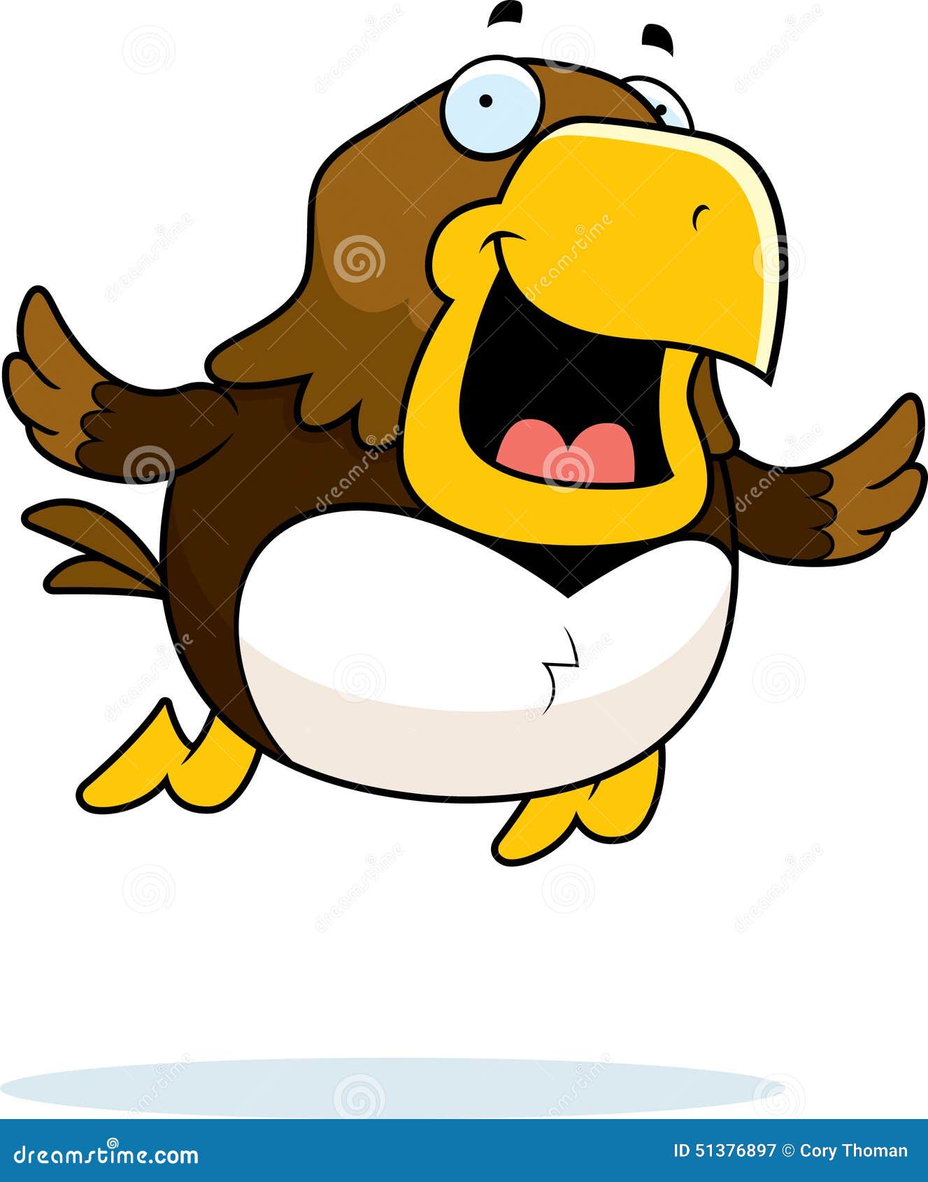 Cartoon Hawk Flying stock vector. Illustration of flying - 51376897