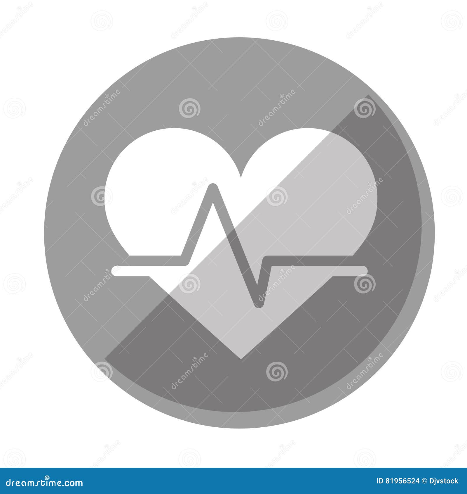 Cartoon Heart Cardiogram Icon Image Stock Vector Illustration Of