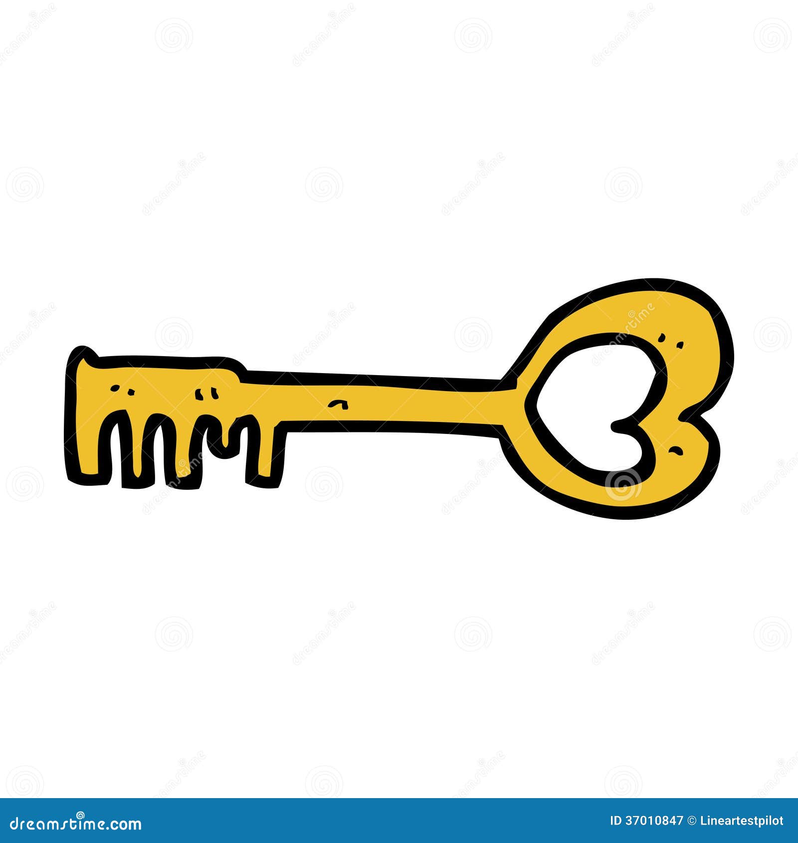 Cartoon heart shaped key stock vector. Illustration of design - 37010847