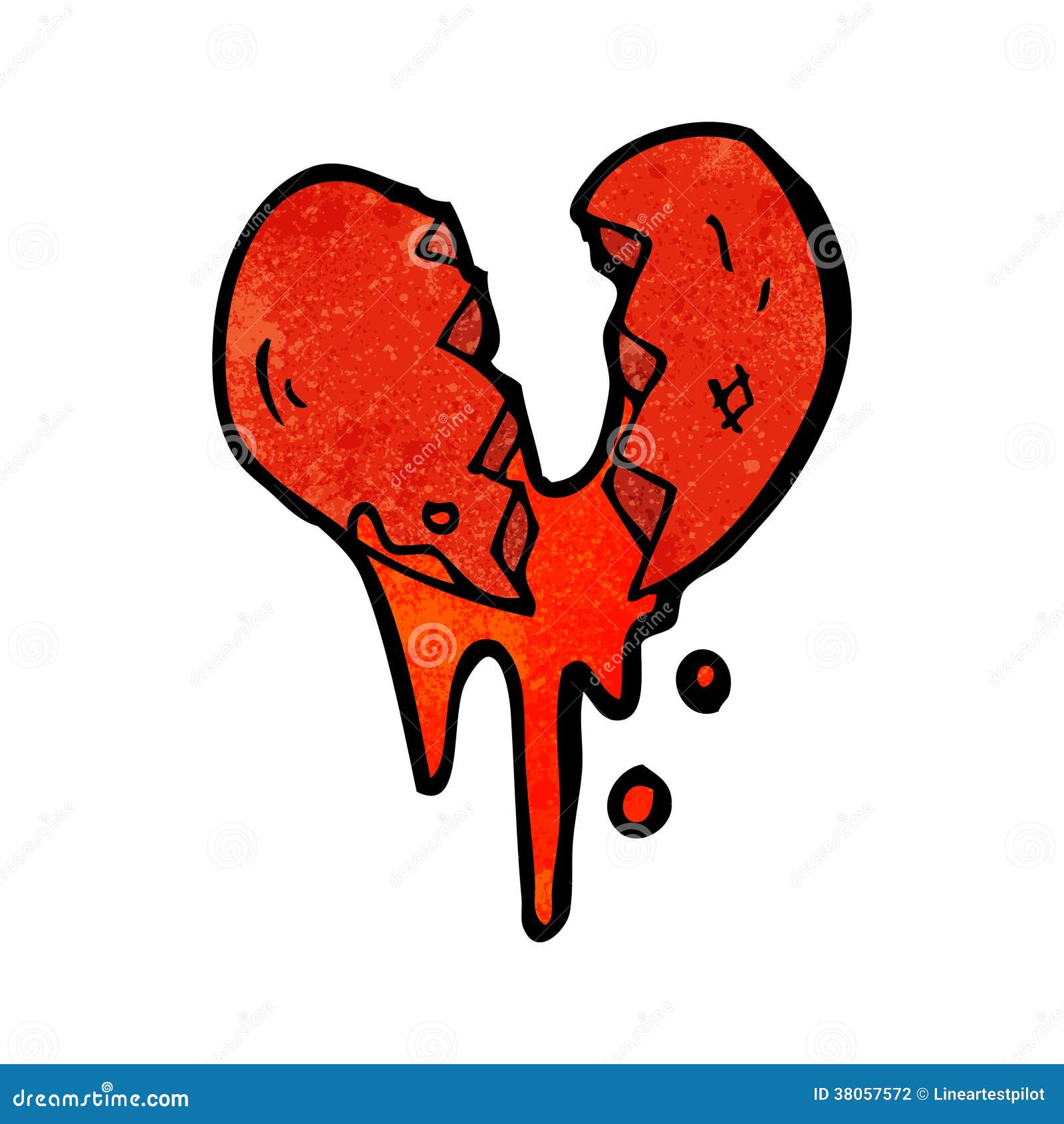 Cartoon heart symbol stock vector. Illustration of drawn - 38057572