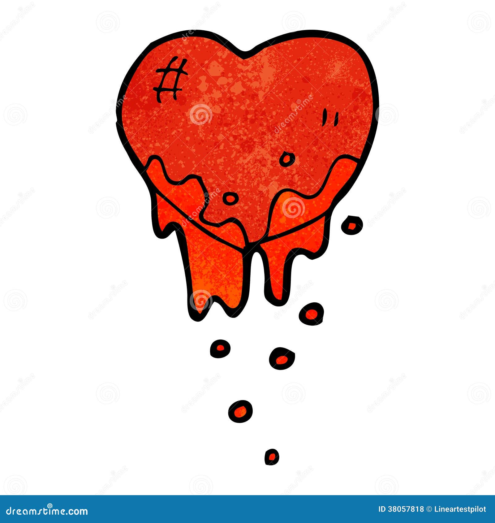 Cartoon heart symbol stock vector. Illustration of happy - 38057818