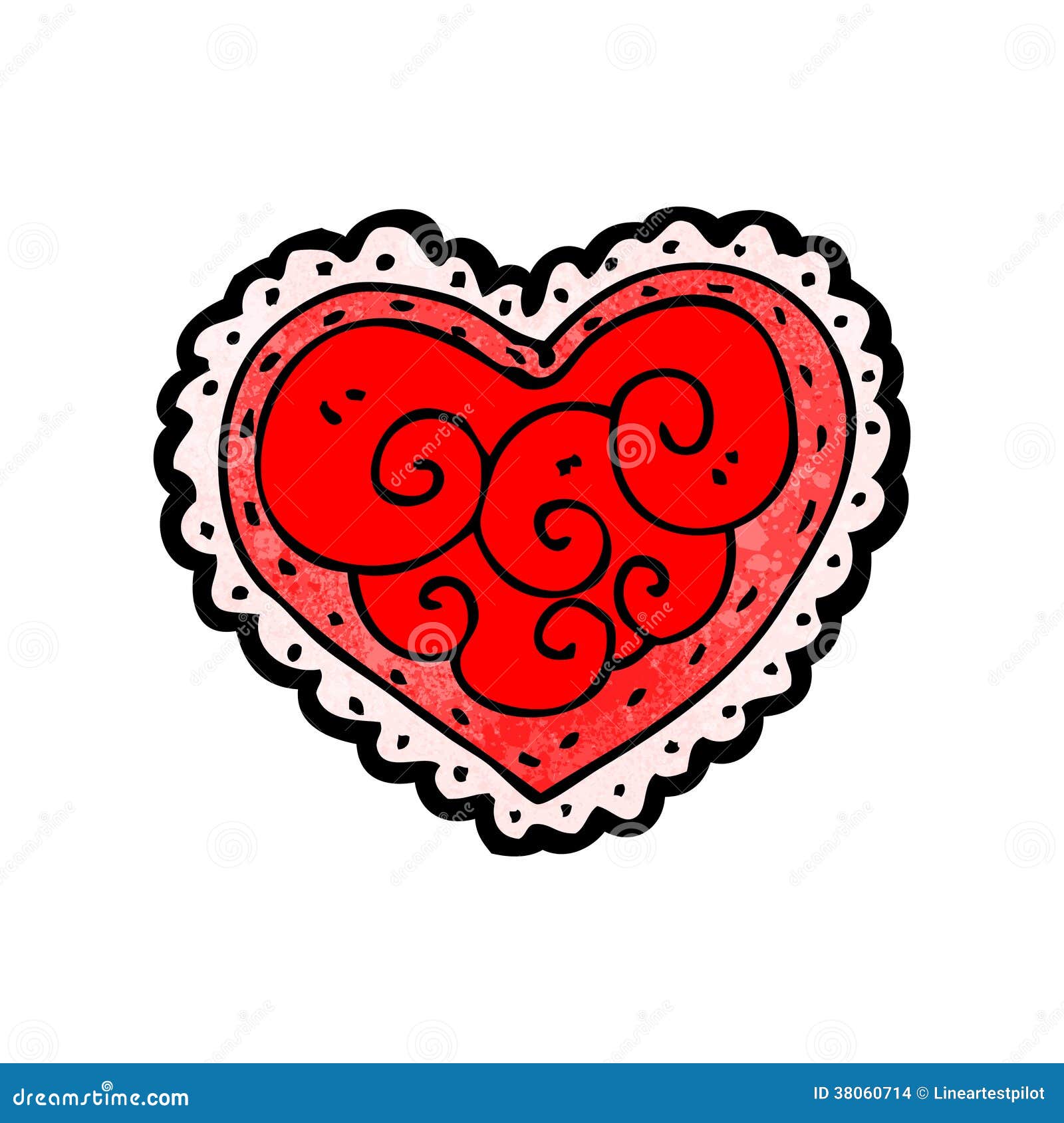 Cartoon heart symbol stock vector. Illustration of cartoon - 38060714