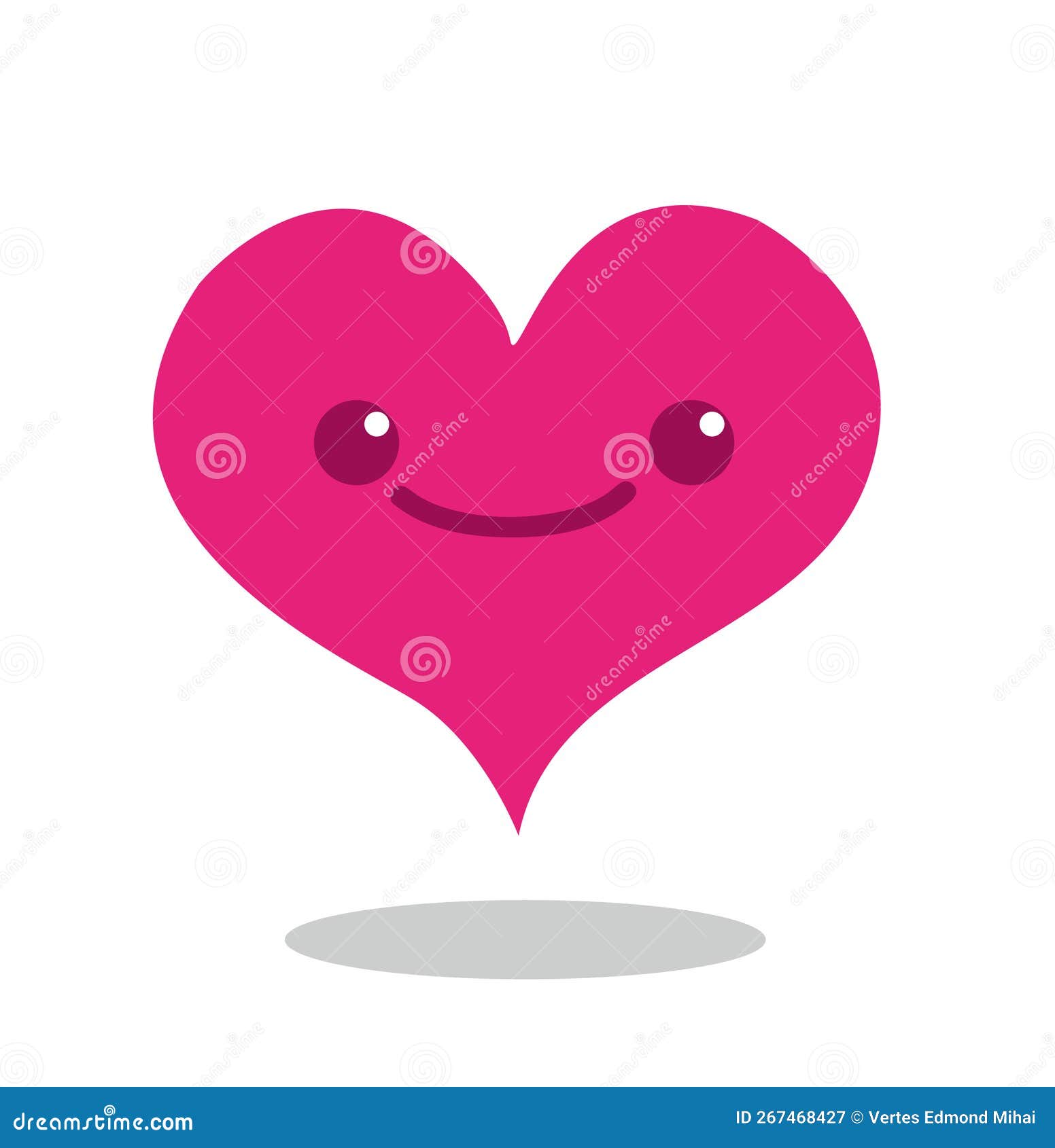 Cartoon Heart Vector Illustration Stock Vector - Illustration of symbol ...