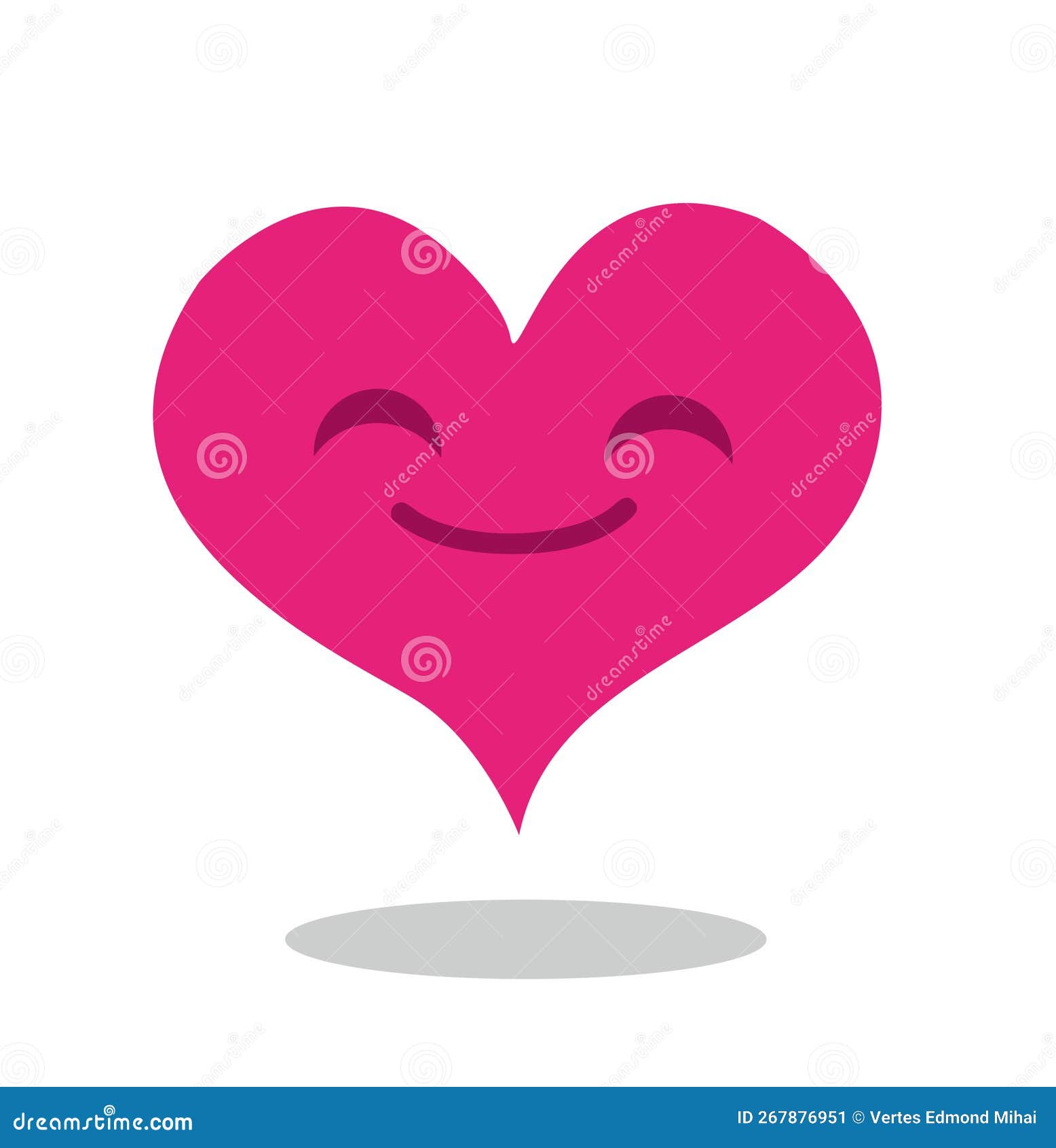 Cartoon Heart Vector Illustration Stock Vector - Illustration of ...