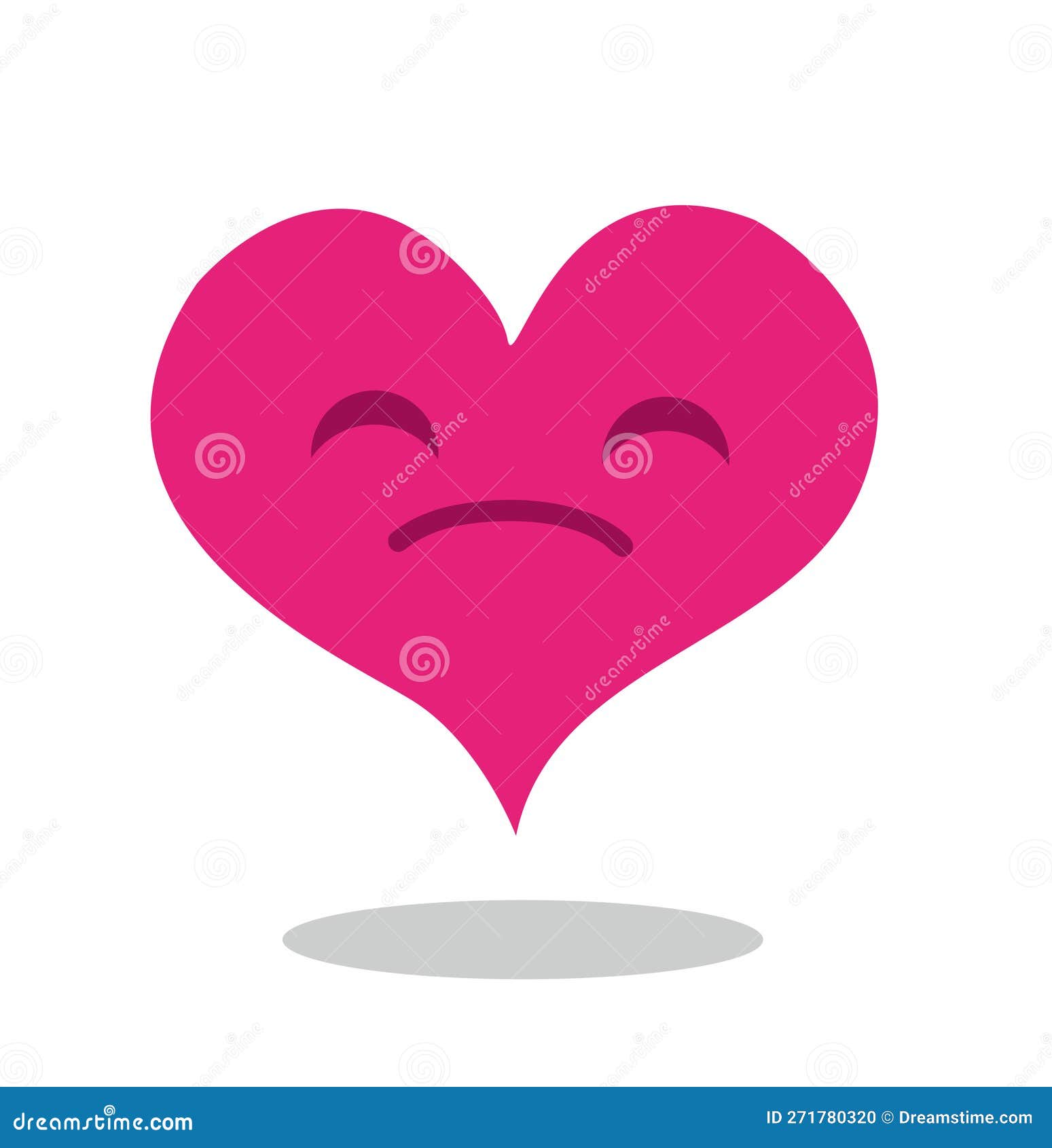 Cartoon Heart Vector Illustration Stock Illustration - Illustration of ...