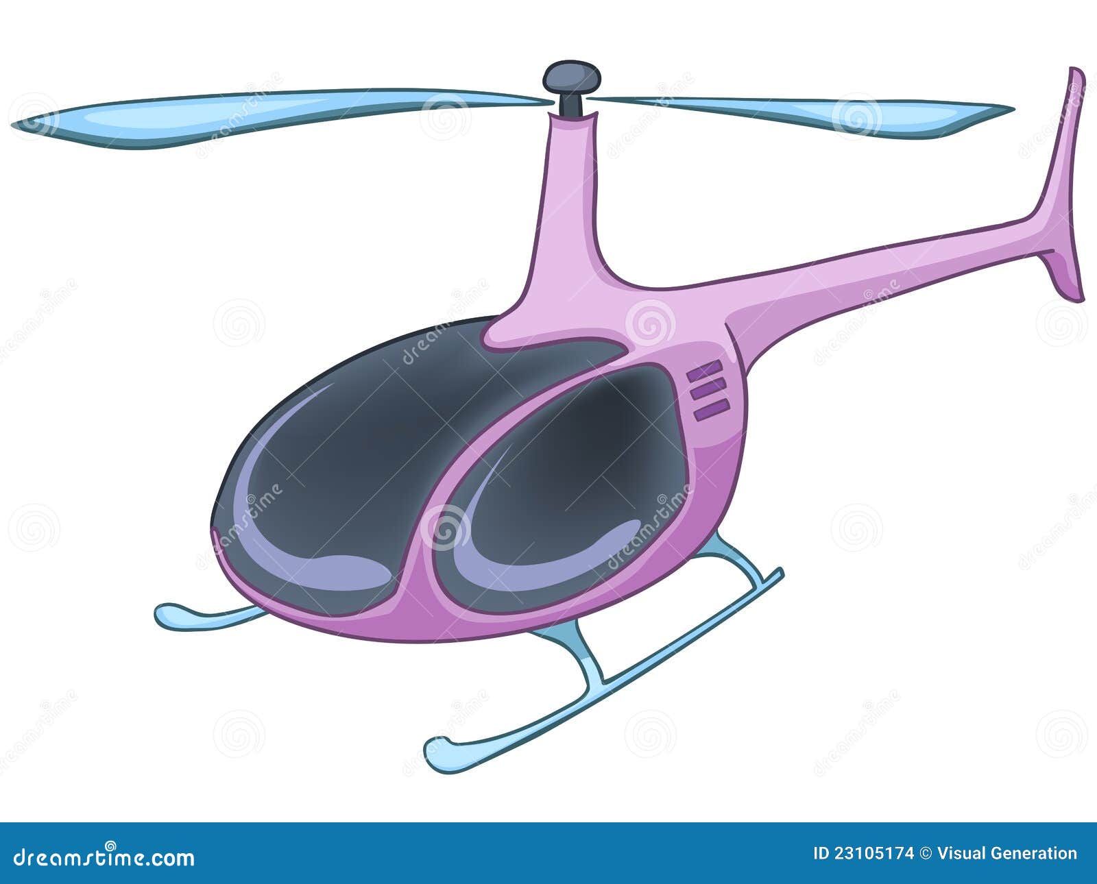 Cartoon Helicopter stock vector. Illustration of style - 23105174