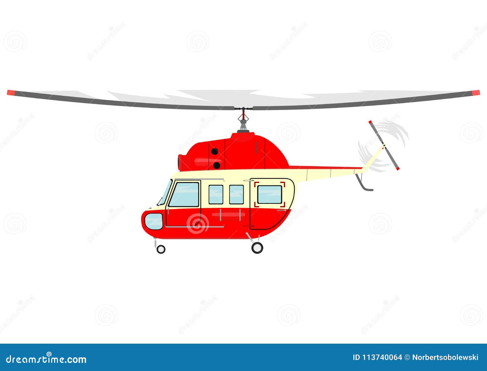 Cartoon helicopter. stock vector. Illustration of plane - 113740064