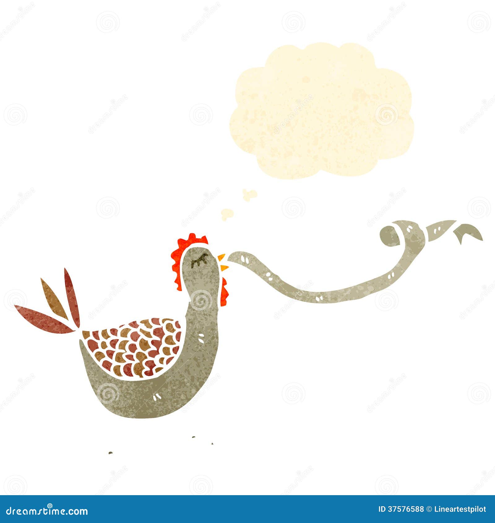 Cartoon hen stock vector. Illustration of doodle, funny - 37576588