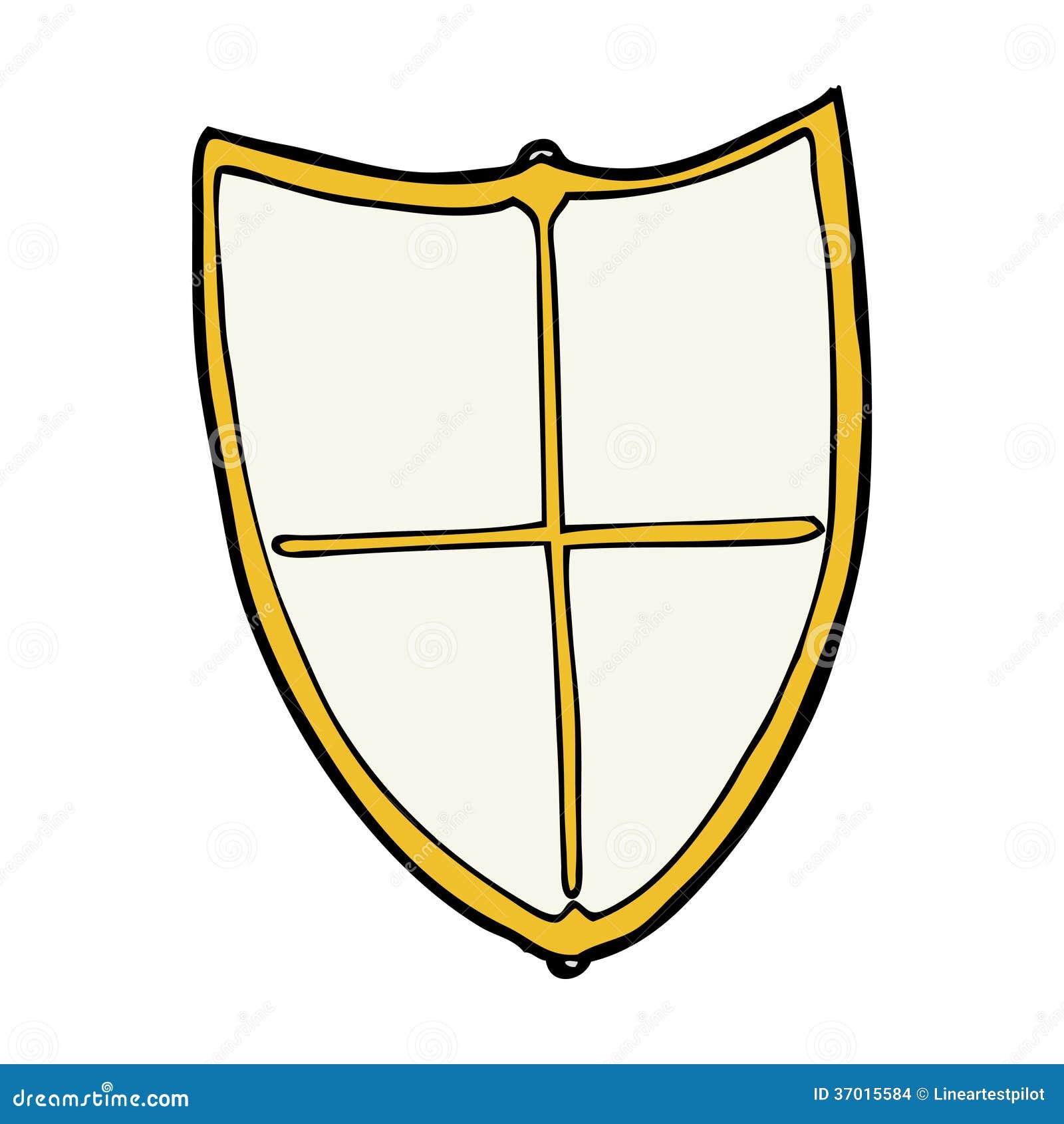 Cartoon heraldic shield stock vector. Illustration of quirky - 37015584