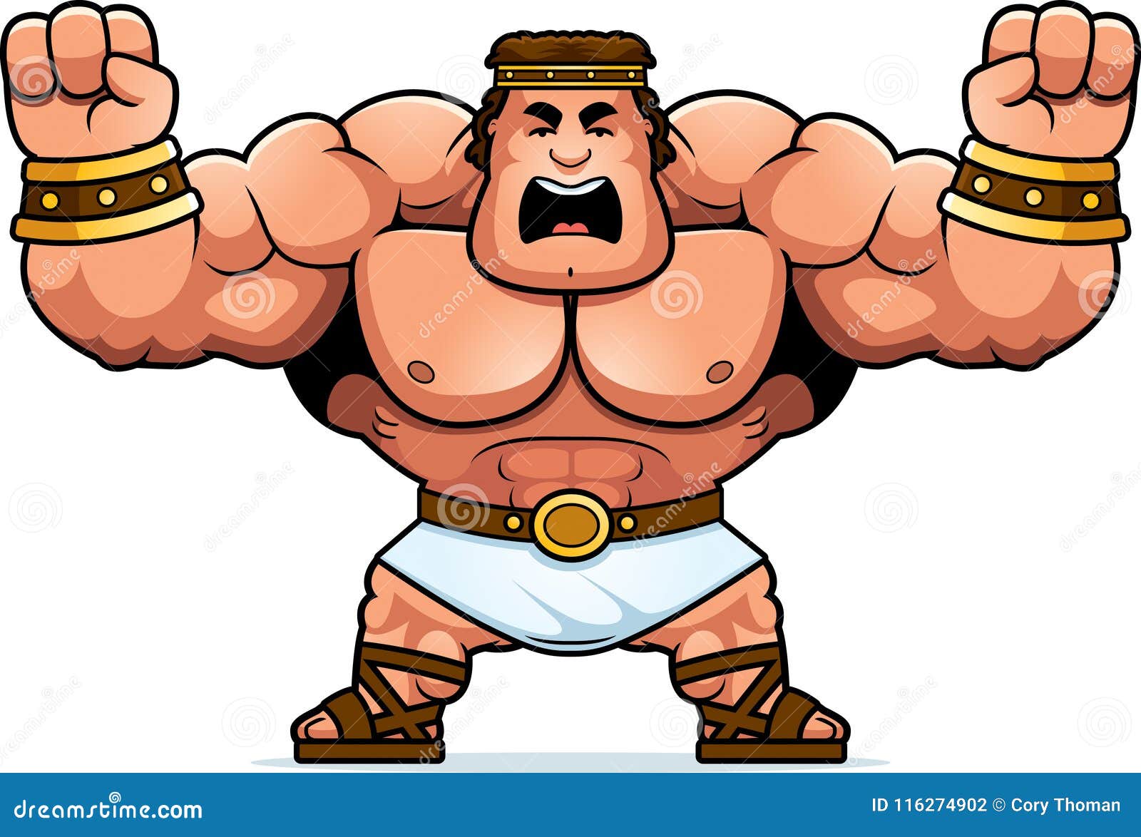 Cartoon Hercules Angry stock vector. Illustration of rage - 116274902