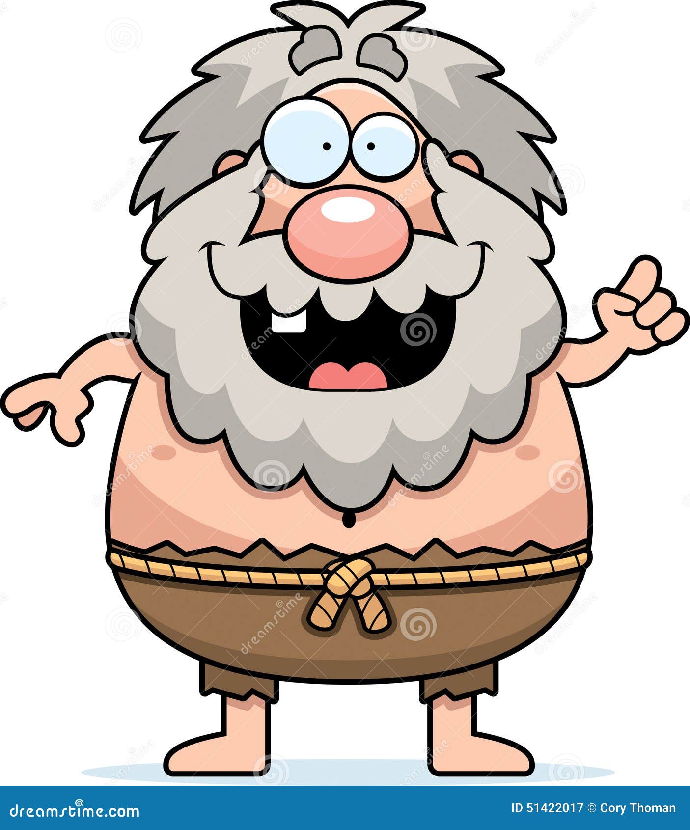 Cartoon Hermit Idea stock vector. Illustration of smiling - 51422017