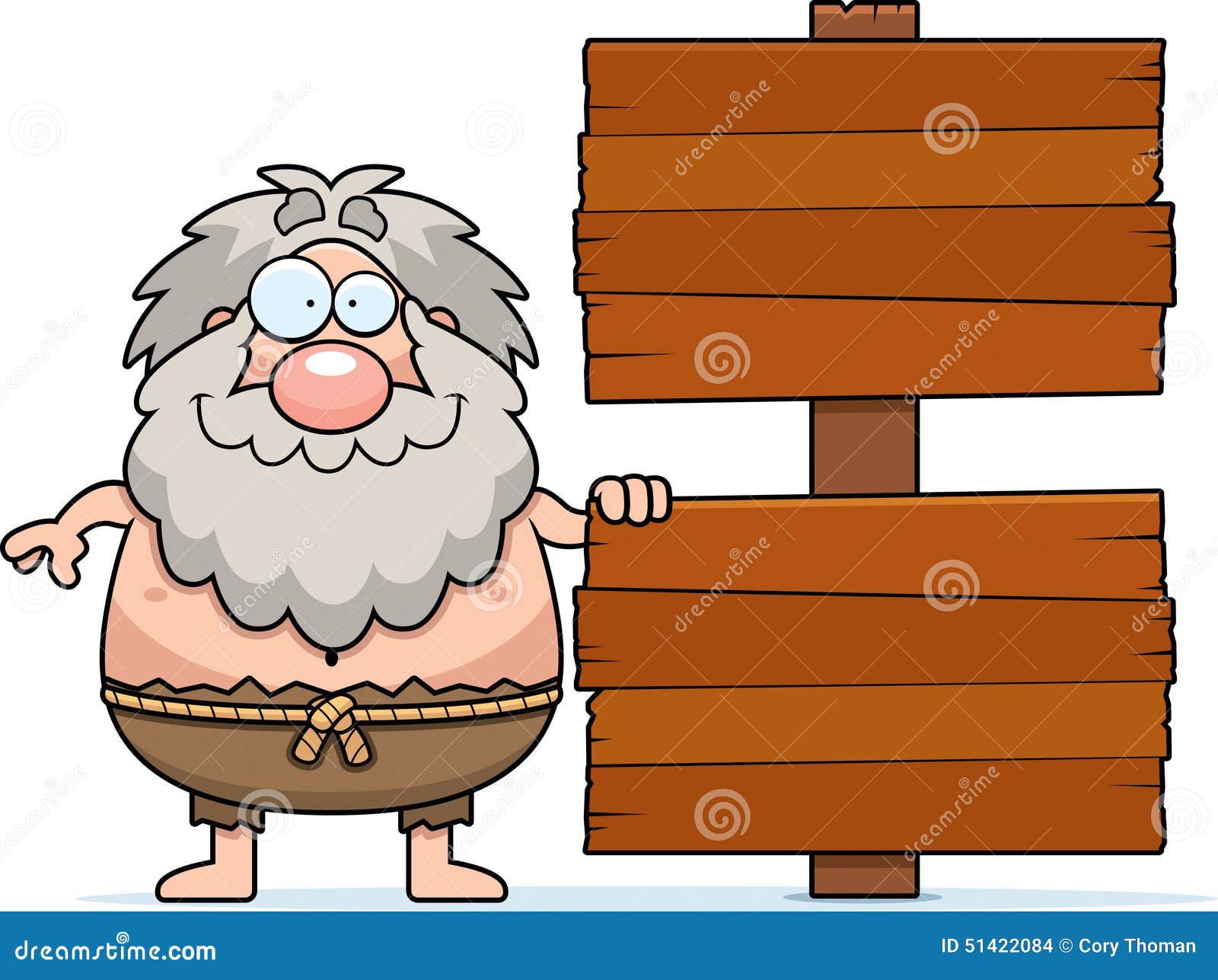Cartoon Hermit Sign stock vector. Illustration of graphic - 51422084