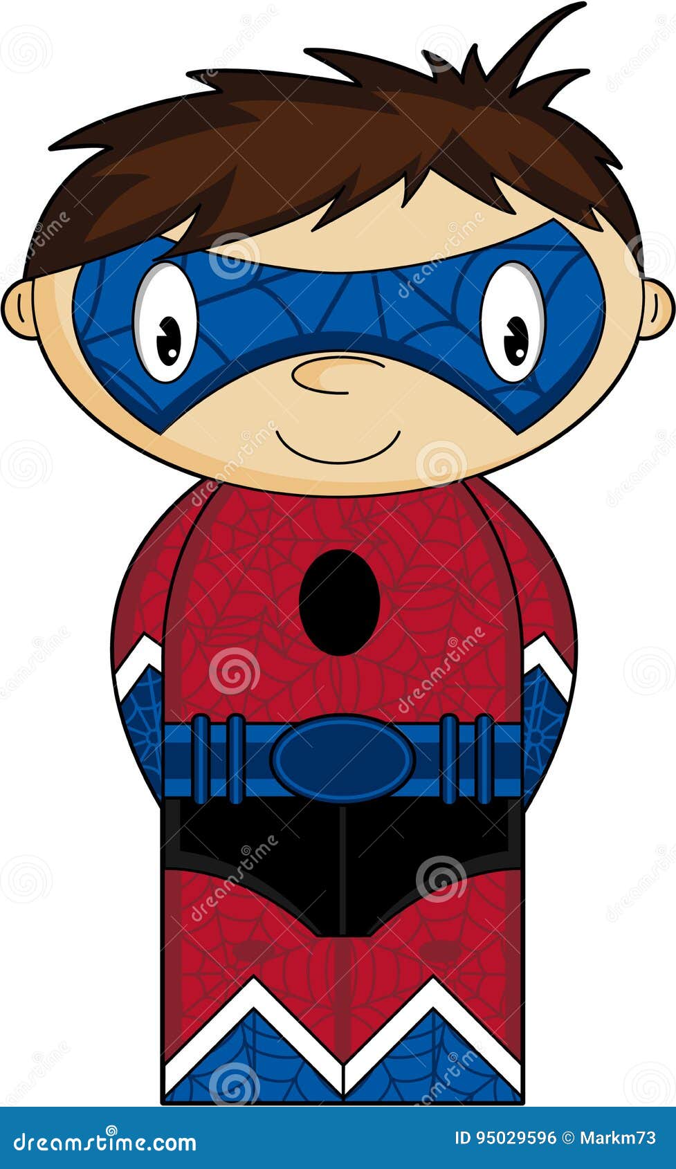 Cartoon Heroic Superhero stock vector. Illustration of crimefighter ...