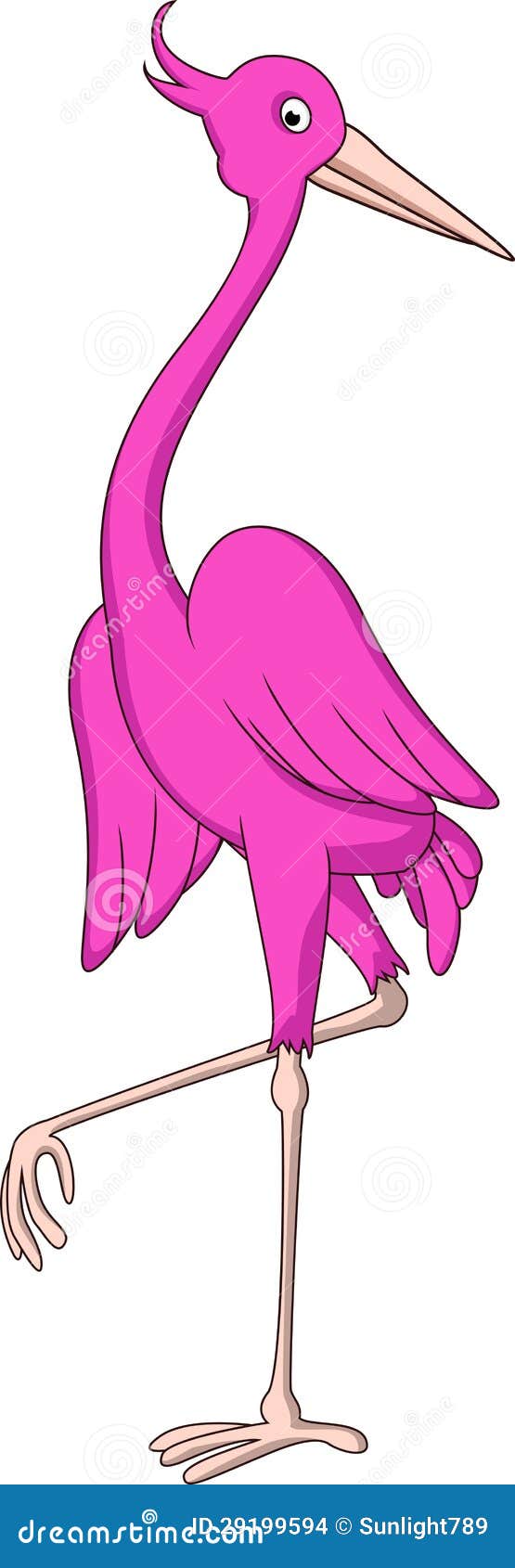 Cartoon Heron stock illustration. Illustration of happy - 29199594