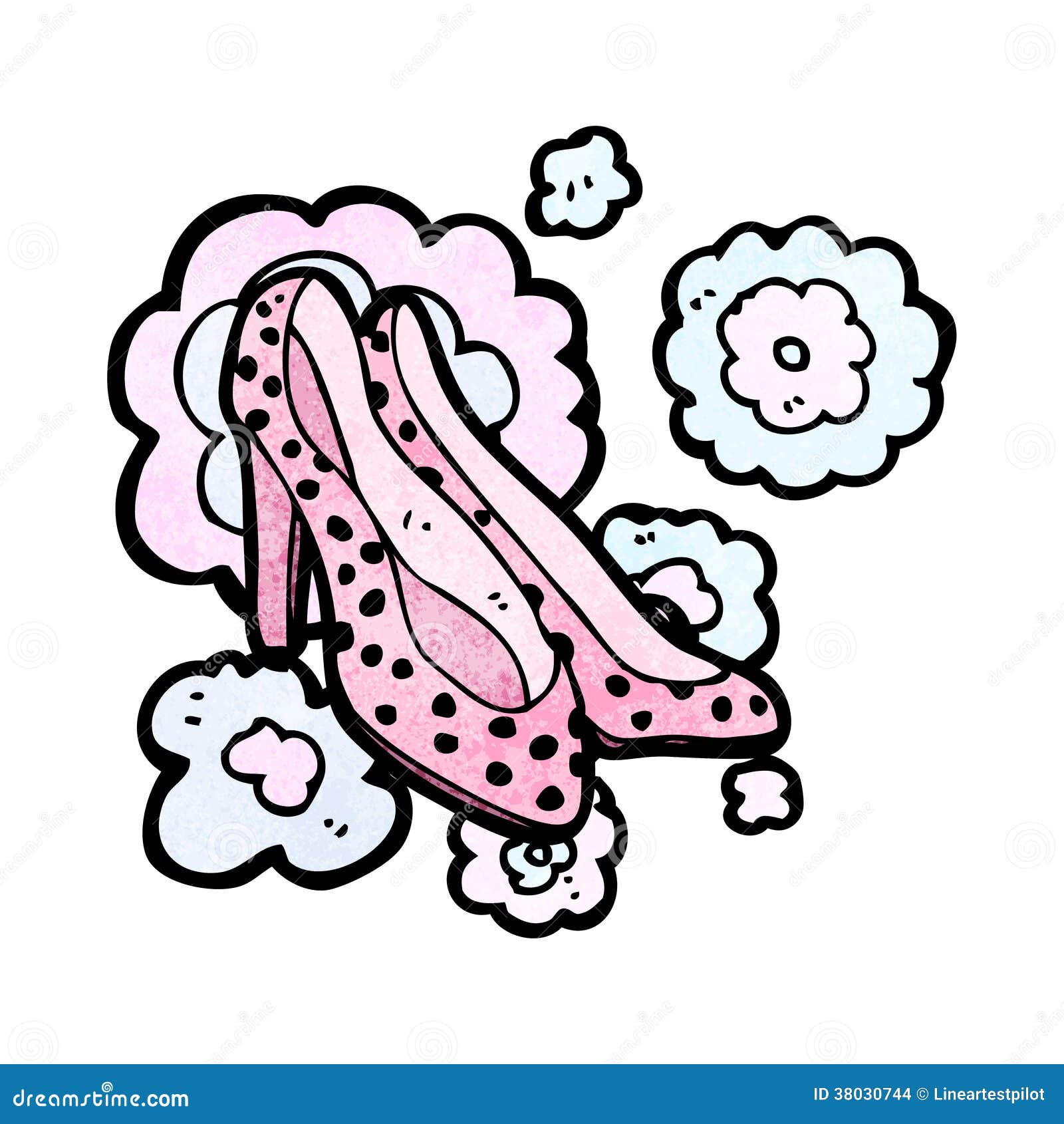 Cartoon high heel shoes stock vector. Illustration of quirky - 38030744