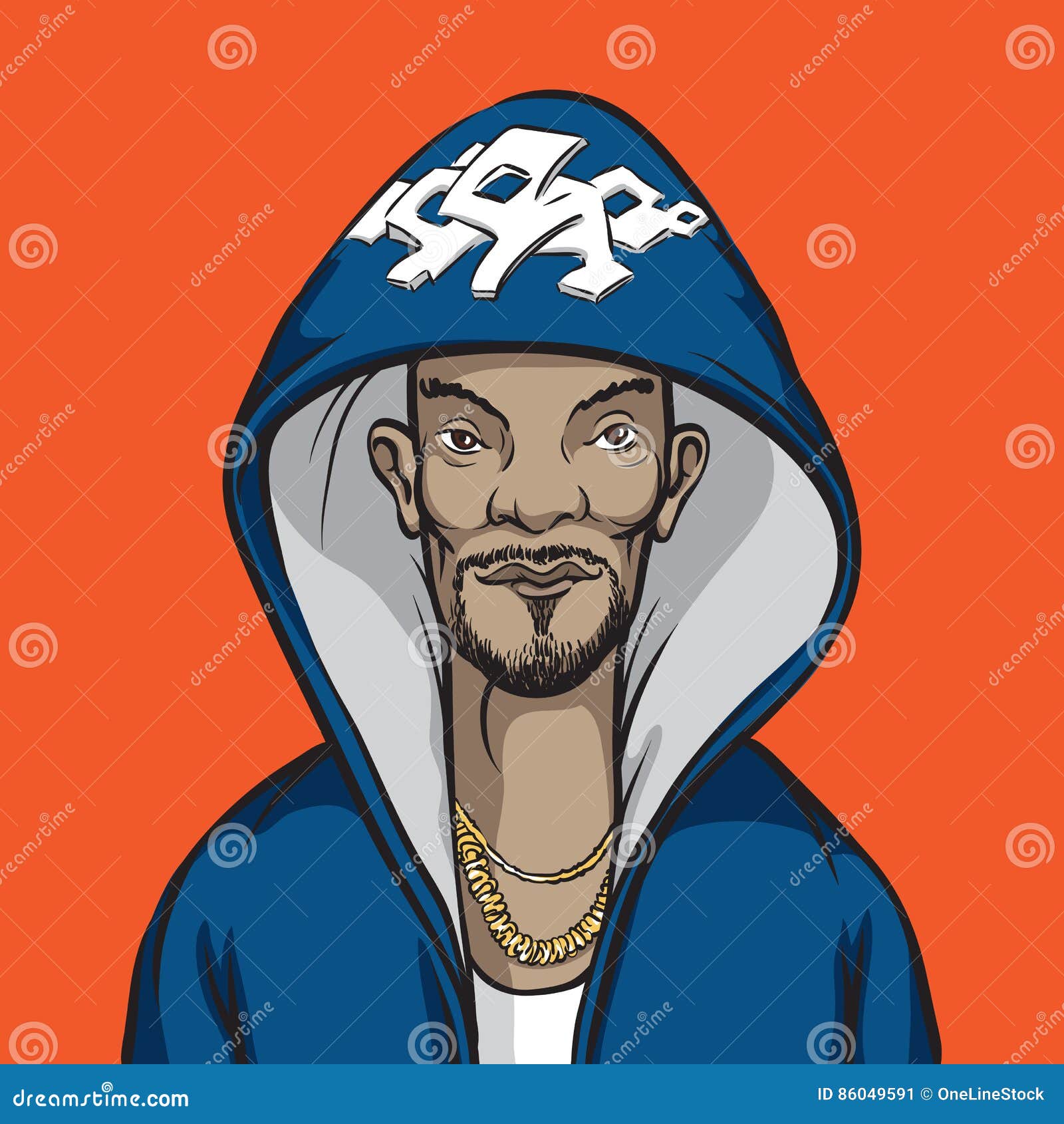 Cartoon hip-hop performer stock vector. Illustration of drawing - 86049591