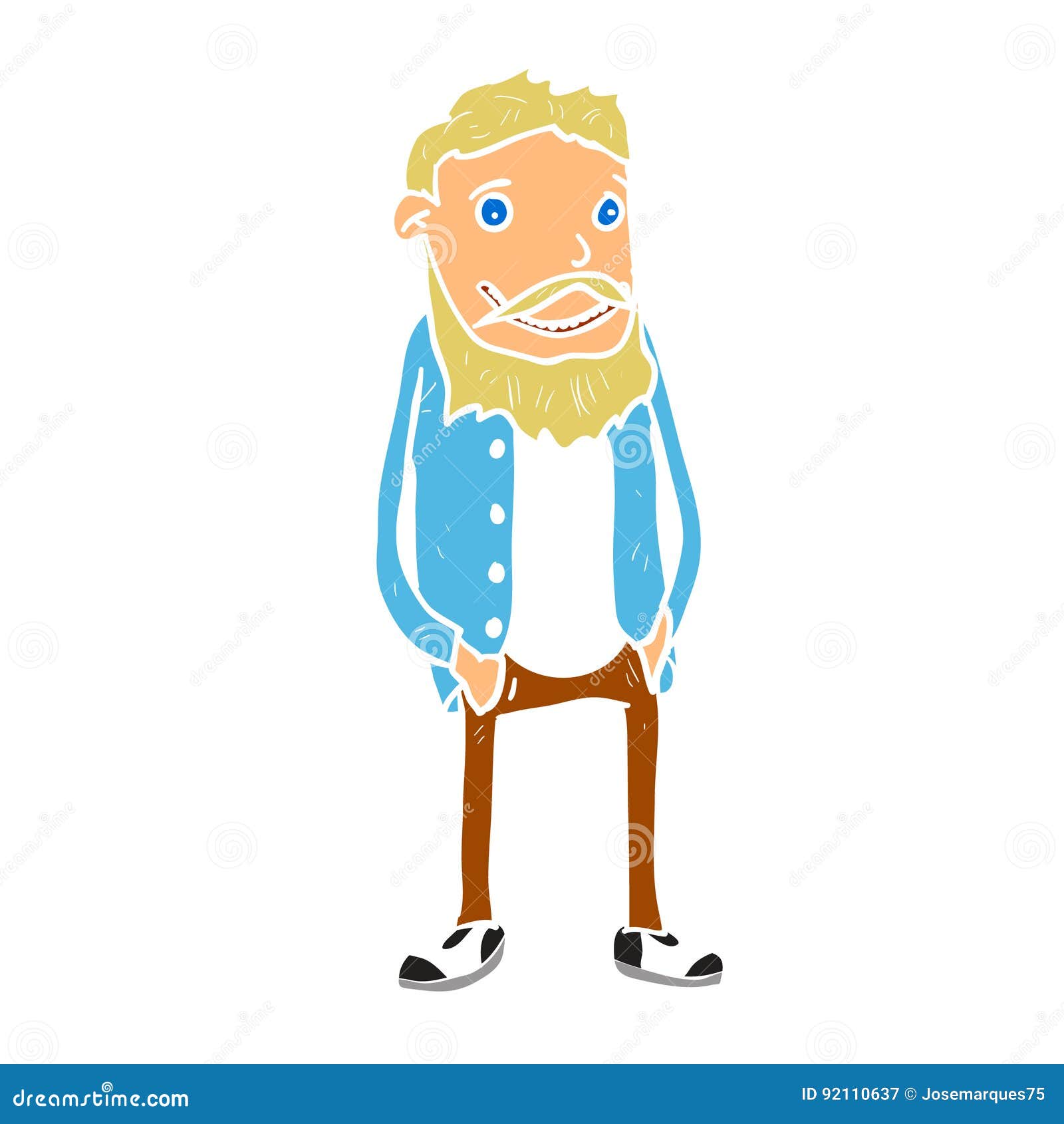 Cartoon Hipster Illustration Stock Vector - Illustration of graphic ...