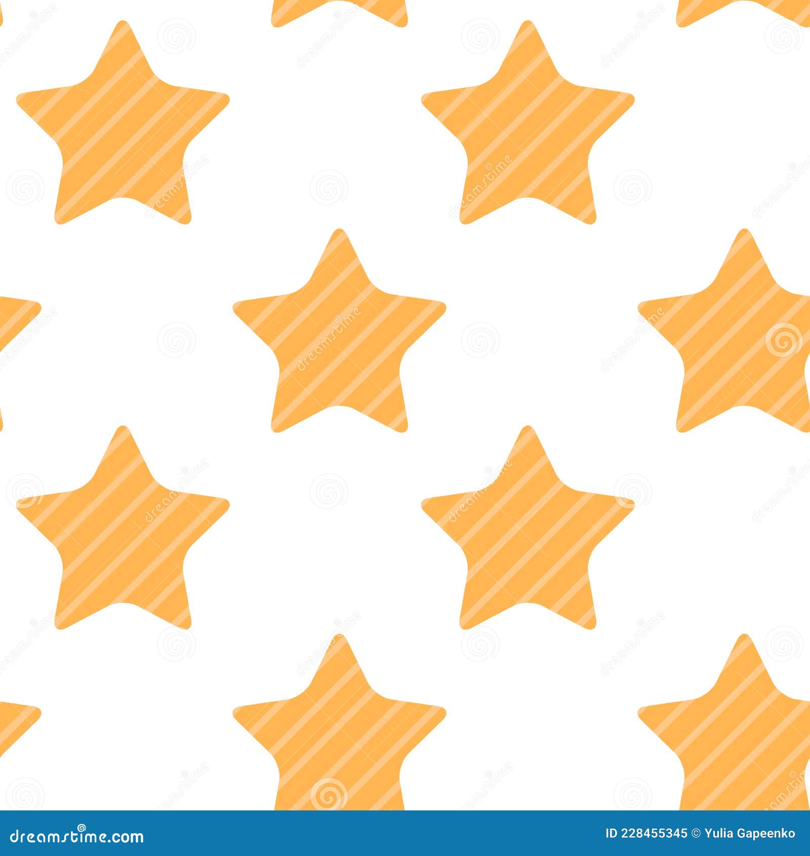 Cartoon Holiday Star Stripes. Seamless Pattern. Vector Illustration ...