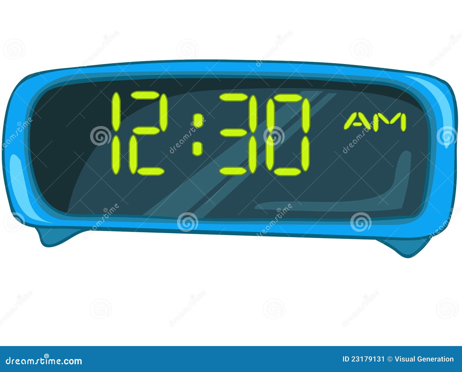 Cartoon Home Clock stock vector. Illustration of measure - 23179131