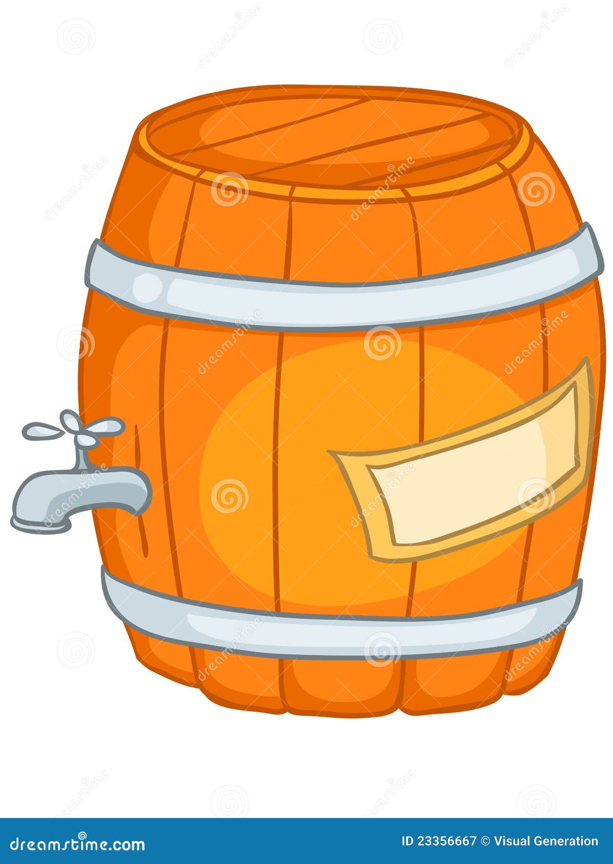 Cartoon Home Kitchen Barrel Stock Vector - Illustration of drink, wood ...