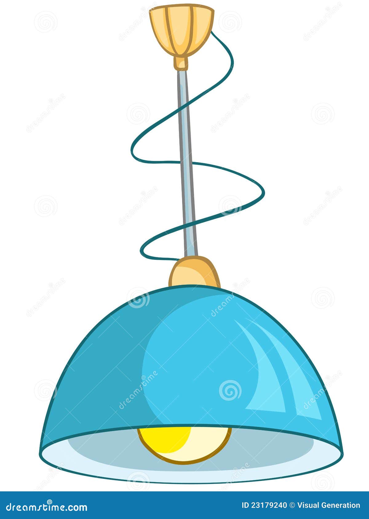 Cartoon Home Lamp stock vector. Illustration of home - 23179240