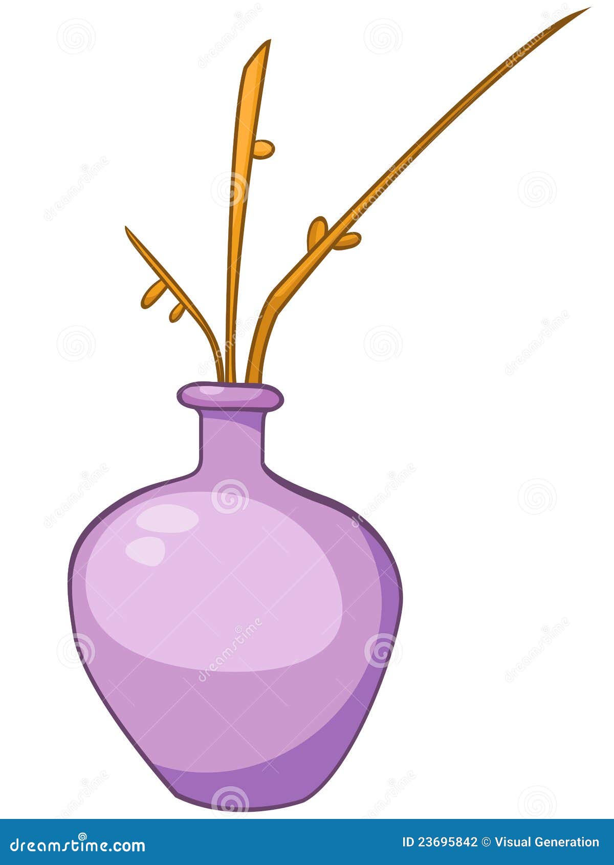 Cartoon Home Vase stock vector. Illustration of vase - 23695842