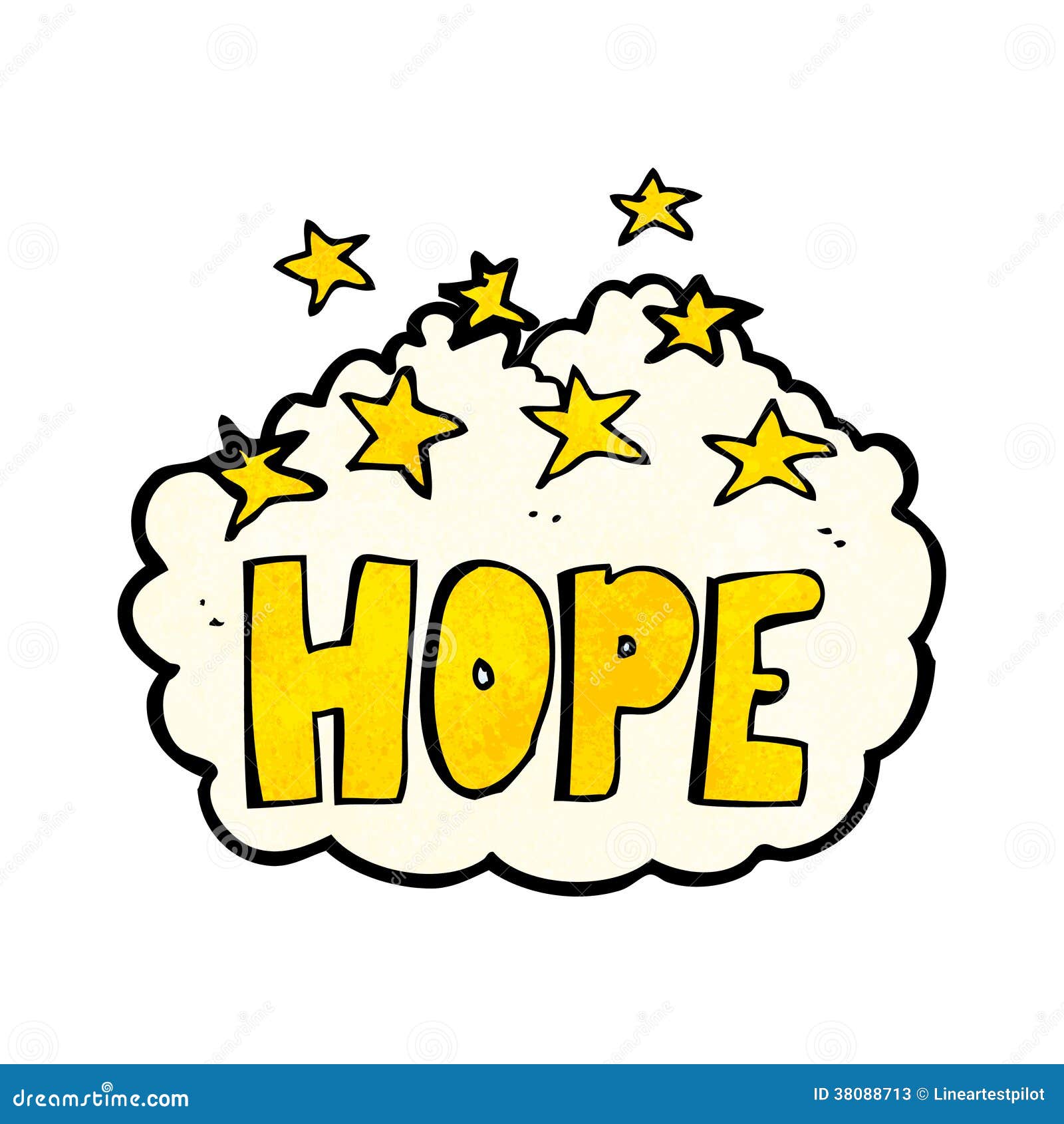 Cartoon hope symbol stock vector. Illustration of drawing - 38088713
