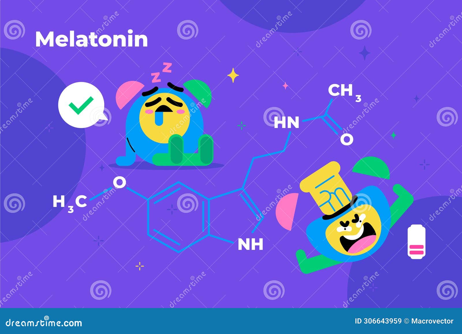 Cartoon Hormones Infographics In Flat Design Royalty-Free Stock Photo ...