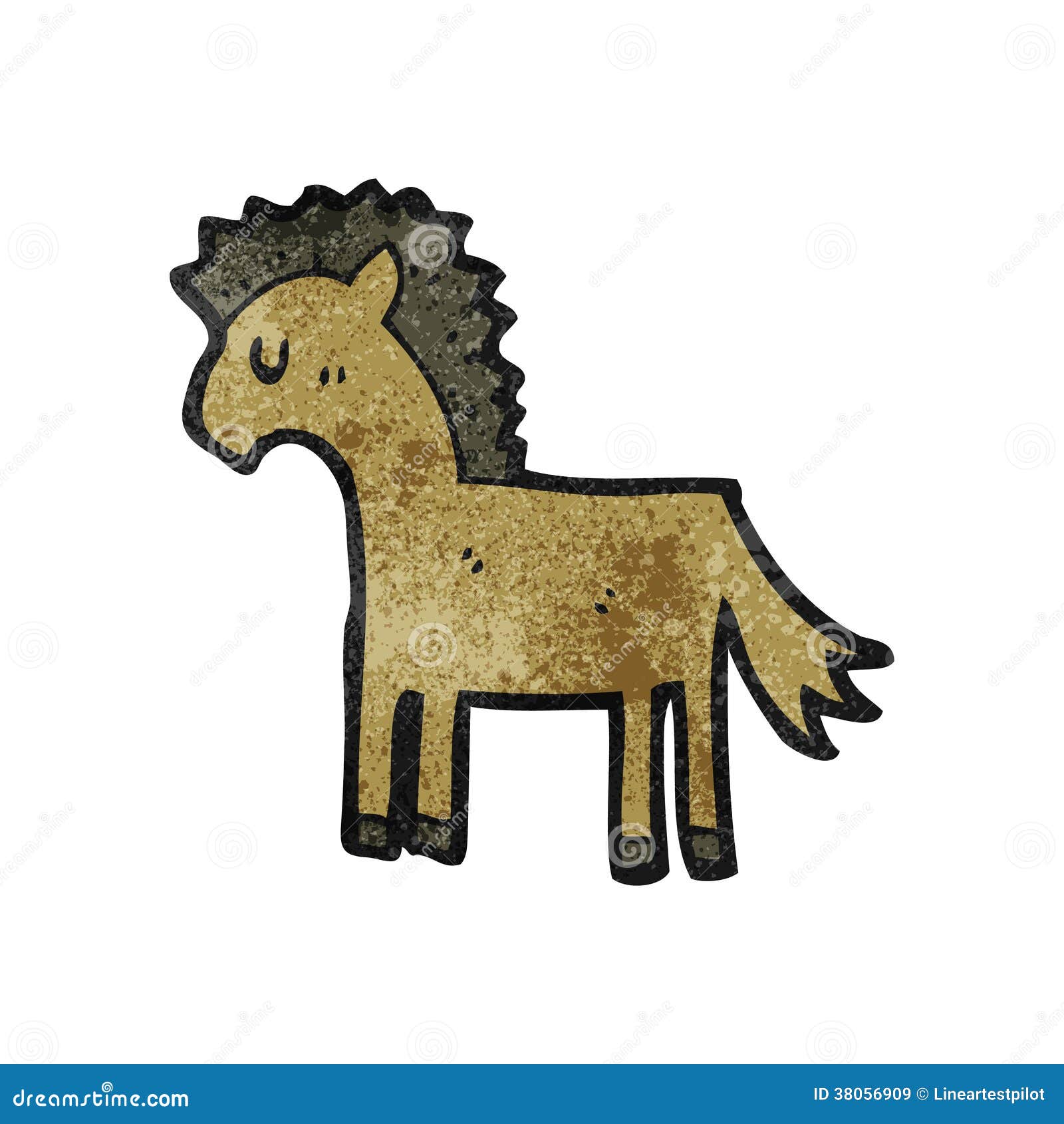 Cartoon horse stock vector. Illustration of cute, traditional - 38056909