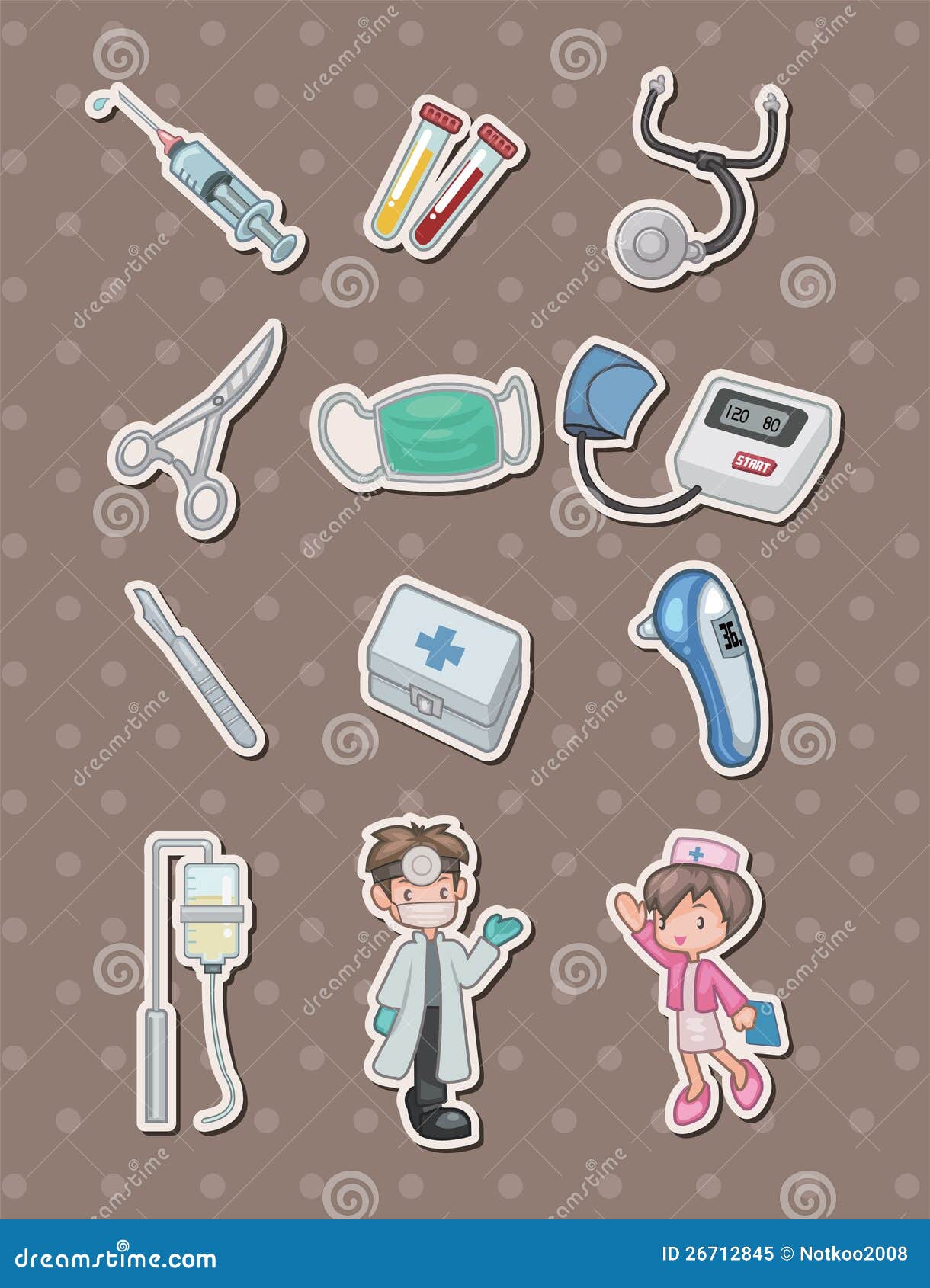 Cartoon Hospital Corridor Interior With Reception Desk And Elevator ...