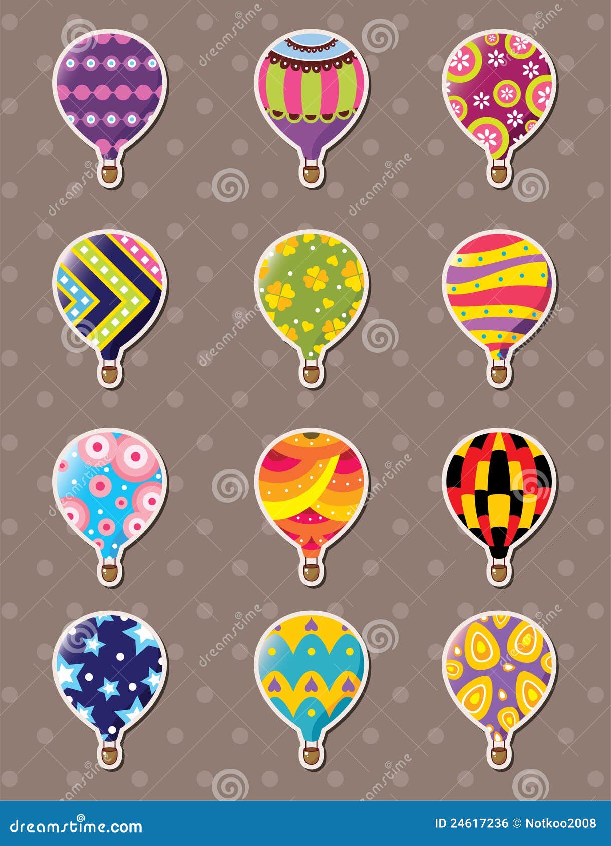 Balloon Stickers Royalty-Free Stock Image | CartoonDealer.com #19593514