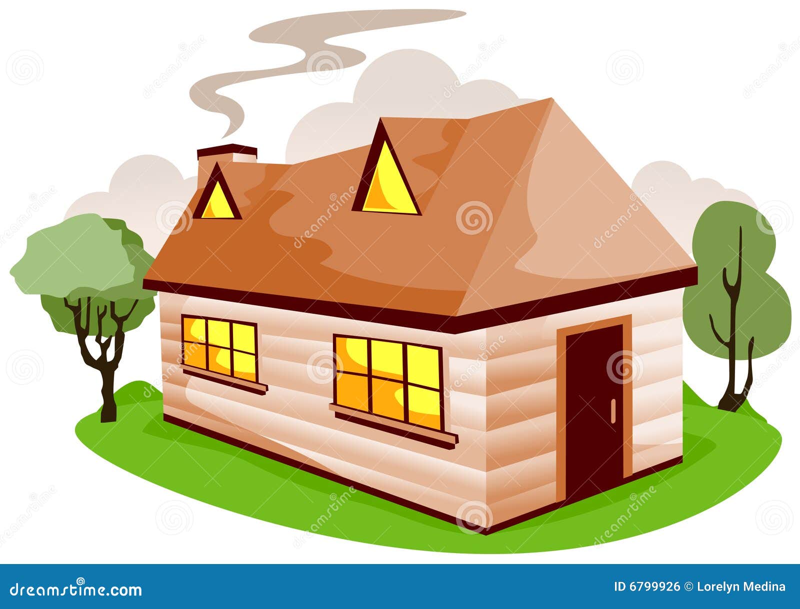 Cartoon House stock illustration. Illustration of property - 6799926