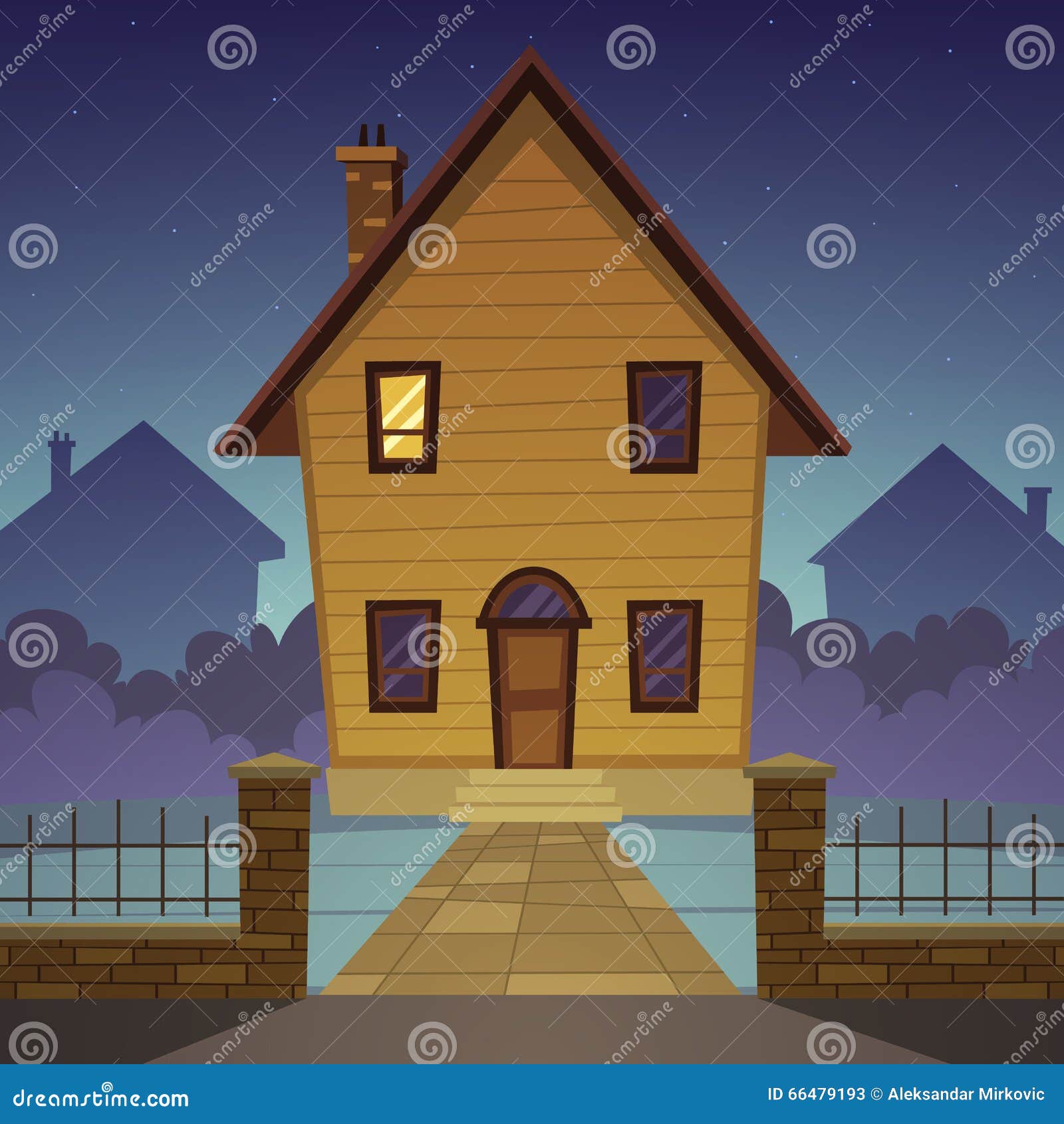 Cartoon House stock vector. Illustration of development - 66479193