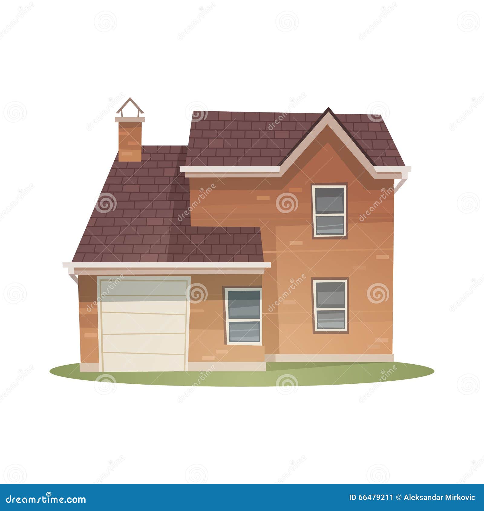 Cartoon House stock vector. Illustration of property - 66479211