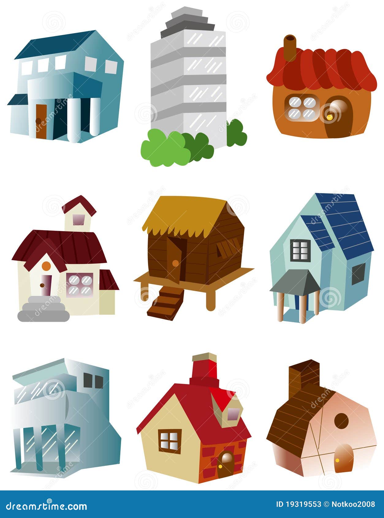 Cartoon house icon stock vector. Illustration of children - 19319553