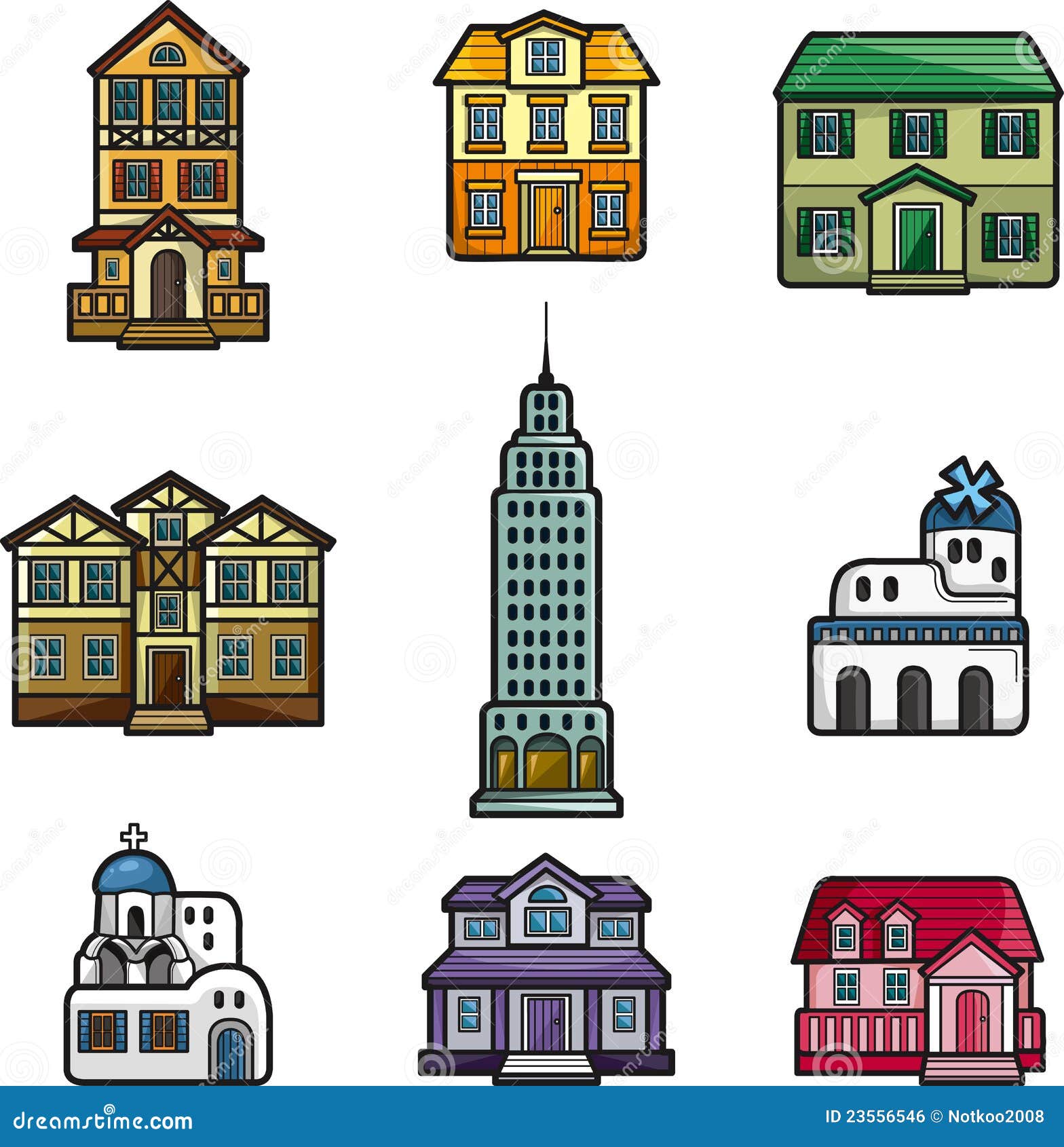 Cartoon house icon stock vector. Illustration of icon - 23556546