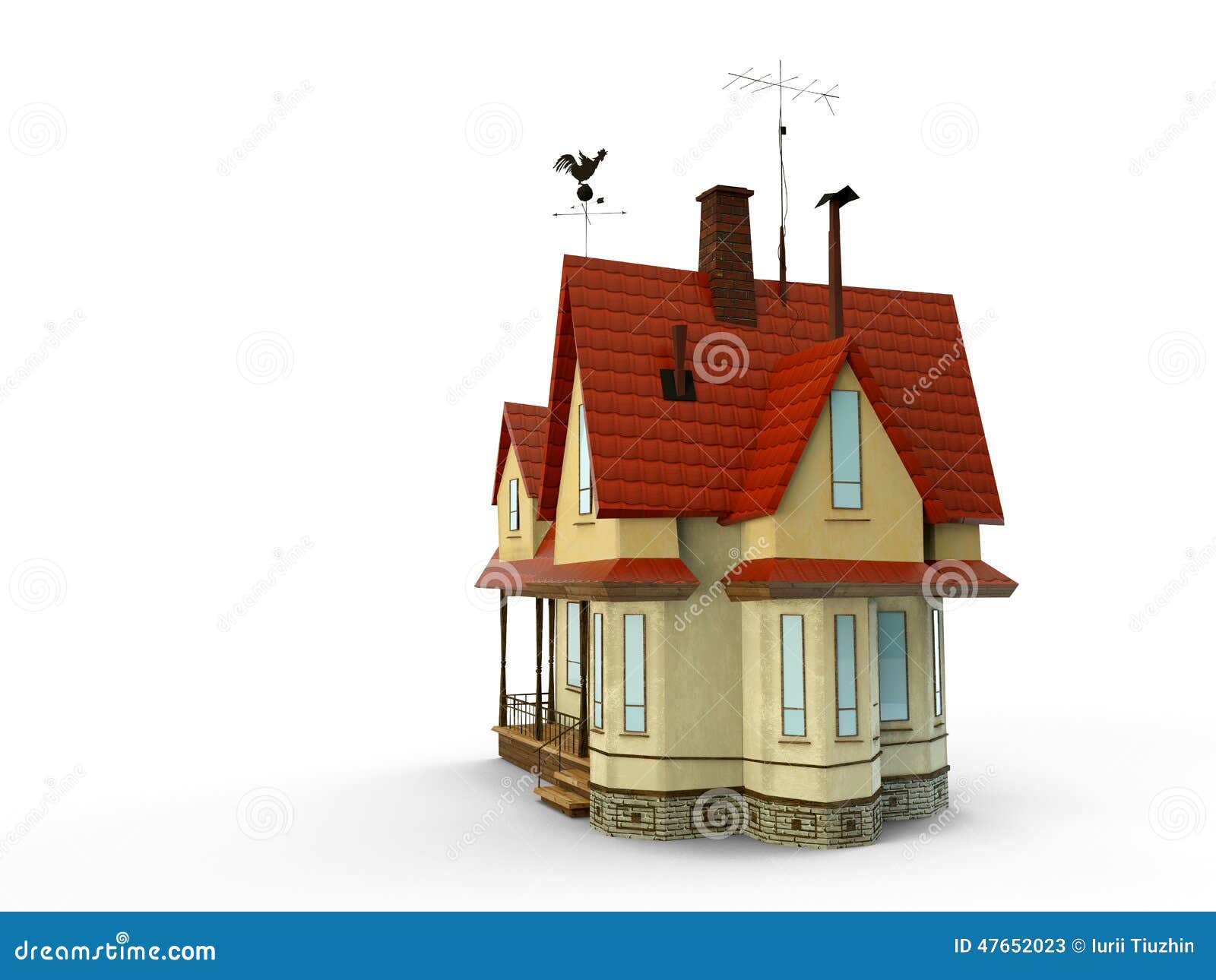 Cartoon house stock illustration. Illustration of development - 47652023