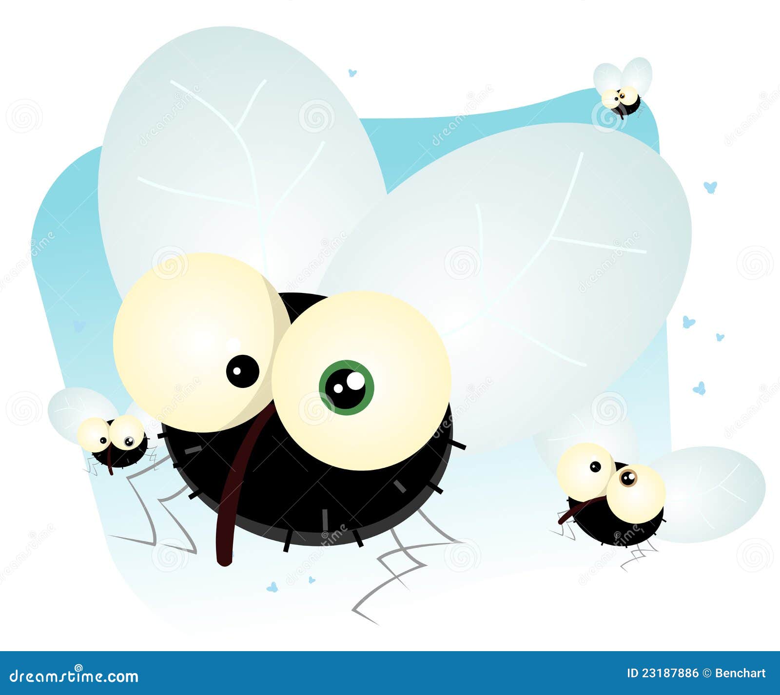 Cartoon Housefly stock vector. Illustration of trunk - 23187886