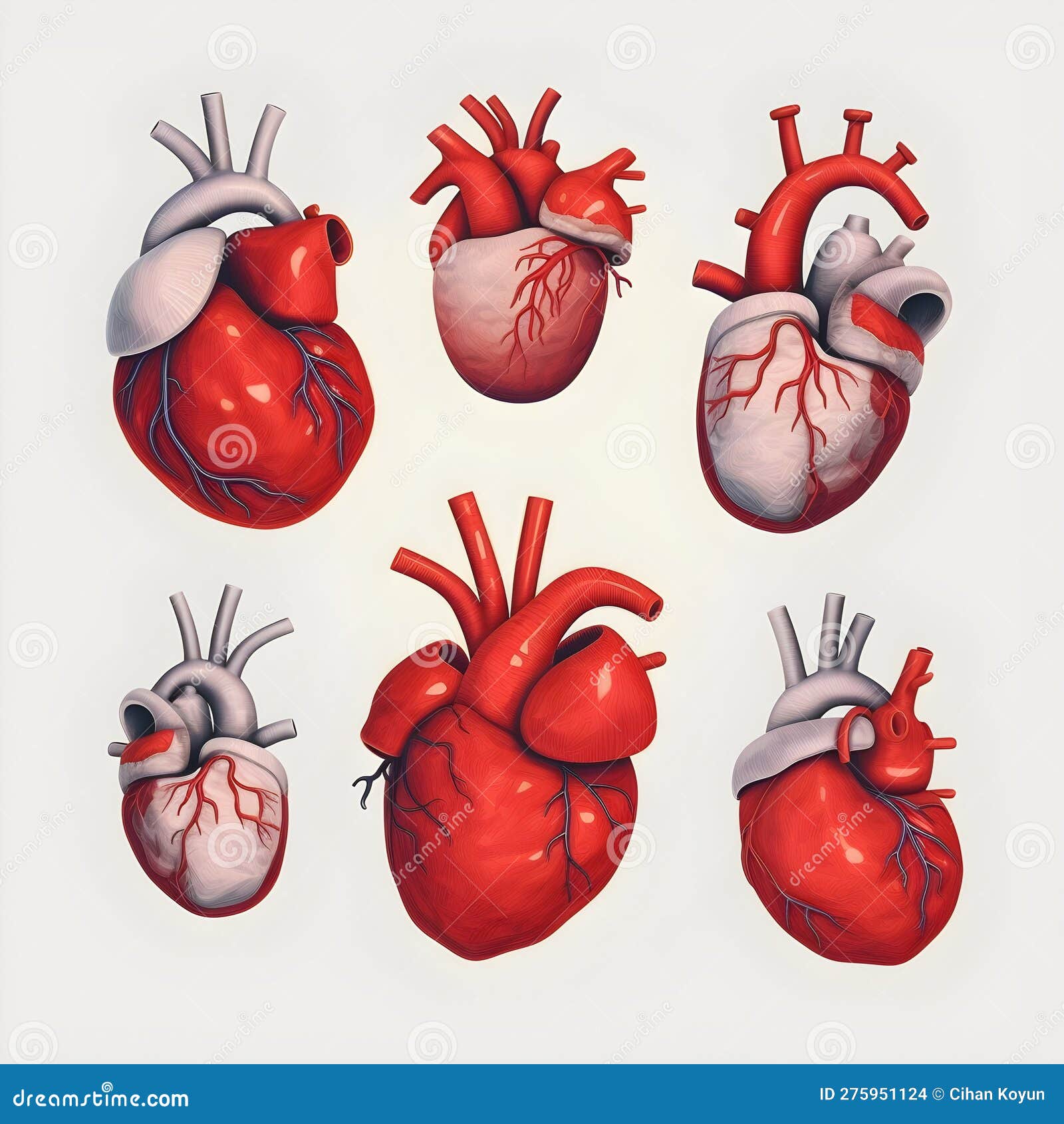 Cartoon Human Heart, Cartoon Organs, Heart Cartoon, 3d Illustration ...