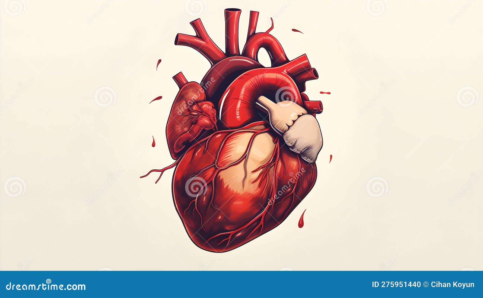 Cartoon Human Heart, Cartoon Organs, Heart Cartoon, 3d Illustration ...