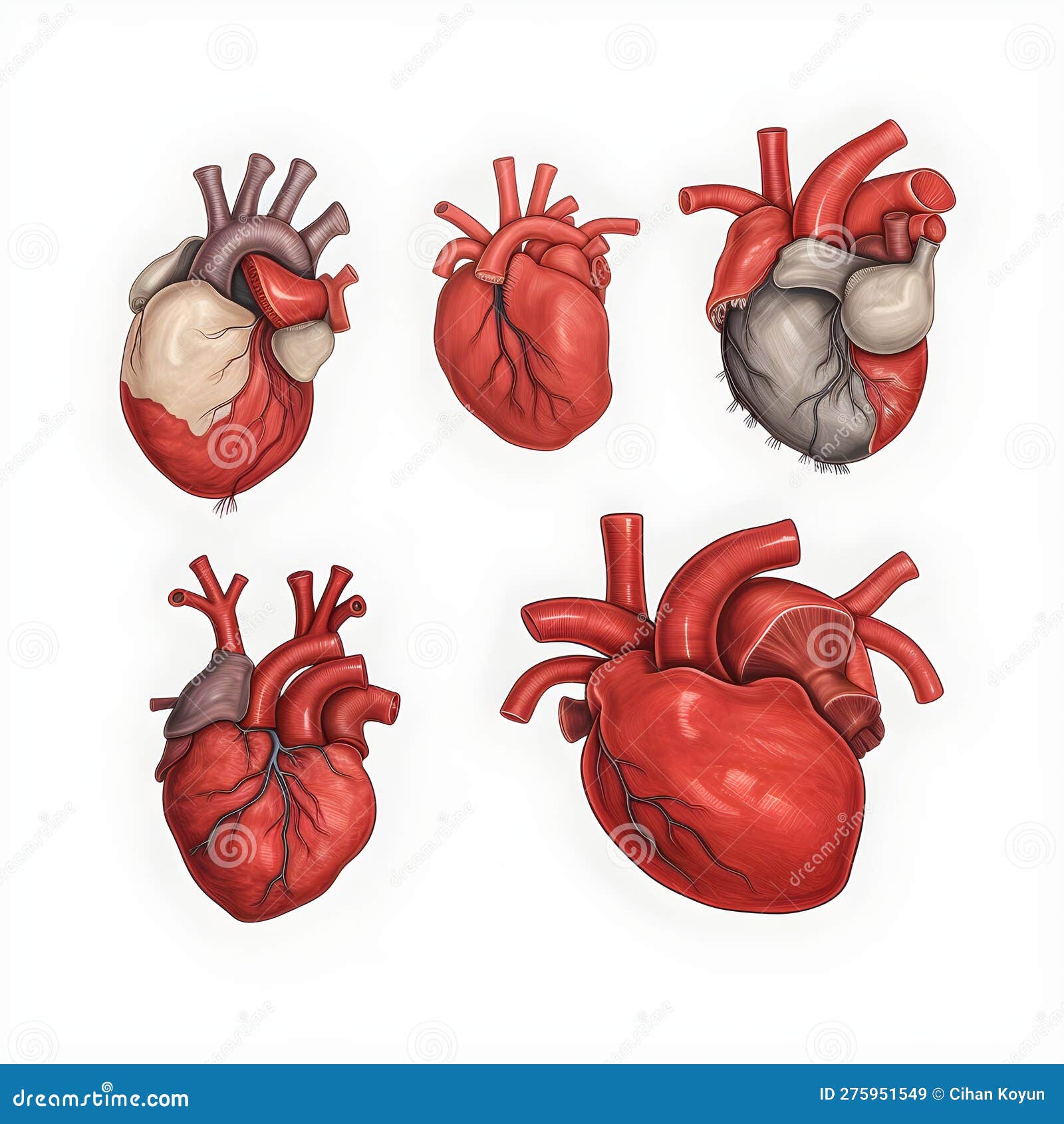 Cartoon Human Heart, Cartoon Organs, Heart Cartoon, 3d Illustration ...