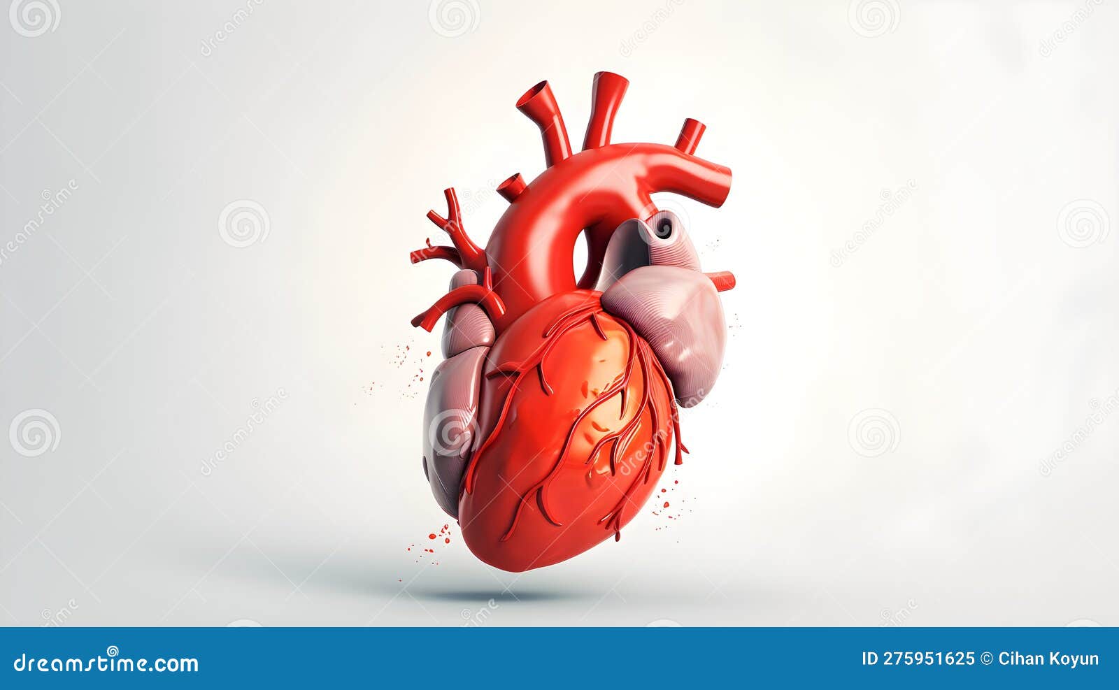 Cartoon Human Heart, Cartoon Organs, Heart Cartoon, 3d Illustration ...