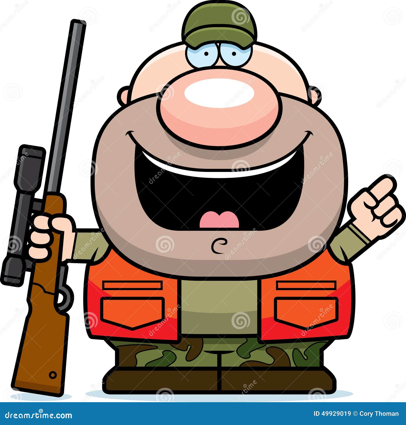 Cartoon Hunter Idea stock vector. Illustration of person - 49929019