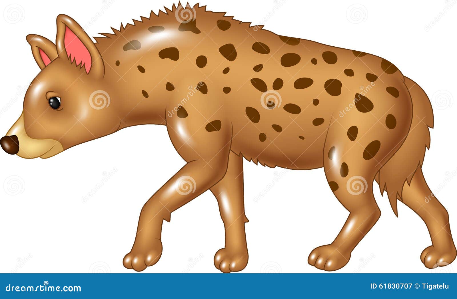 Cartoon Hyena And A Word Bubble Vector Illustration | CartoonDealer.com ...