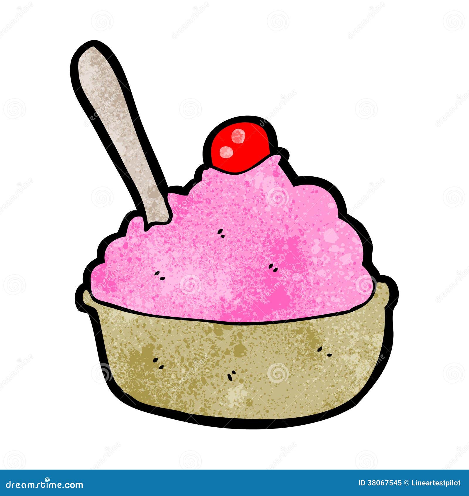 Cartoon ice cream stock vector. Illustration of character - 38067545