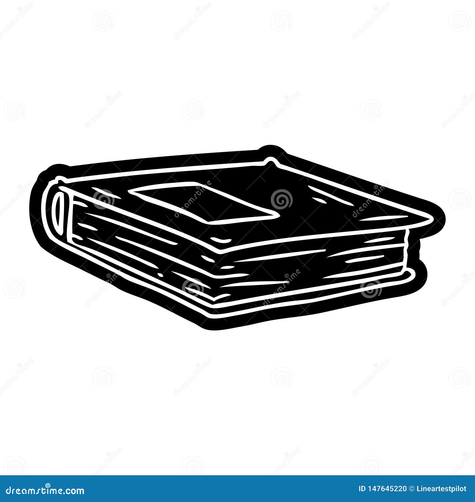 Cartoon Icon Drawing of a Red Journal Stock Vector - Illustration of ...