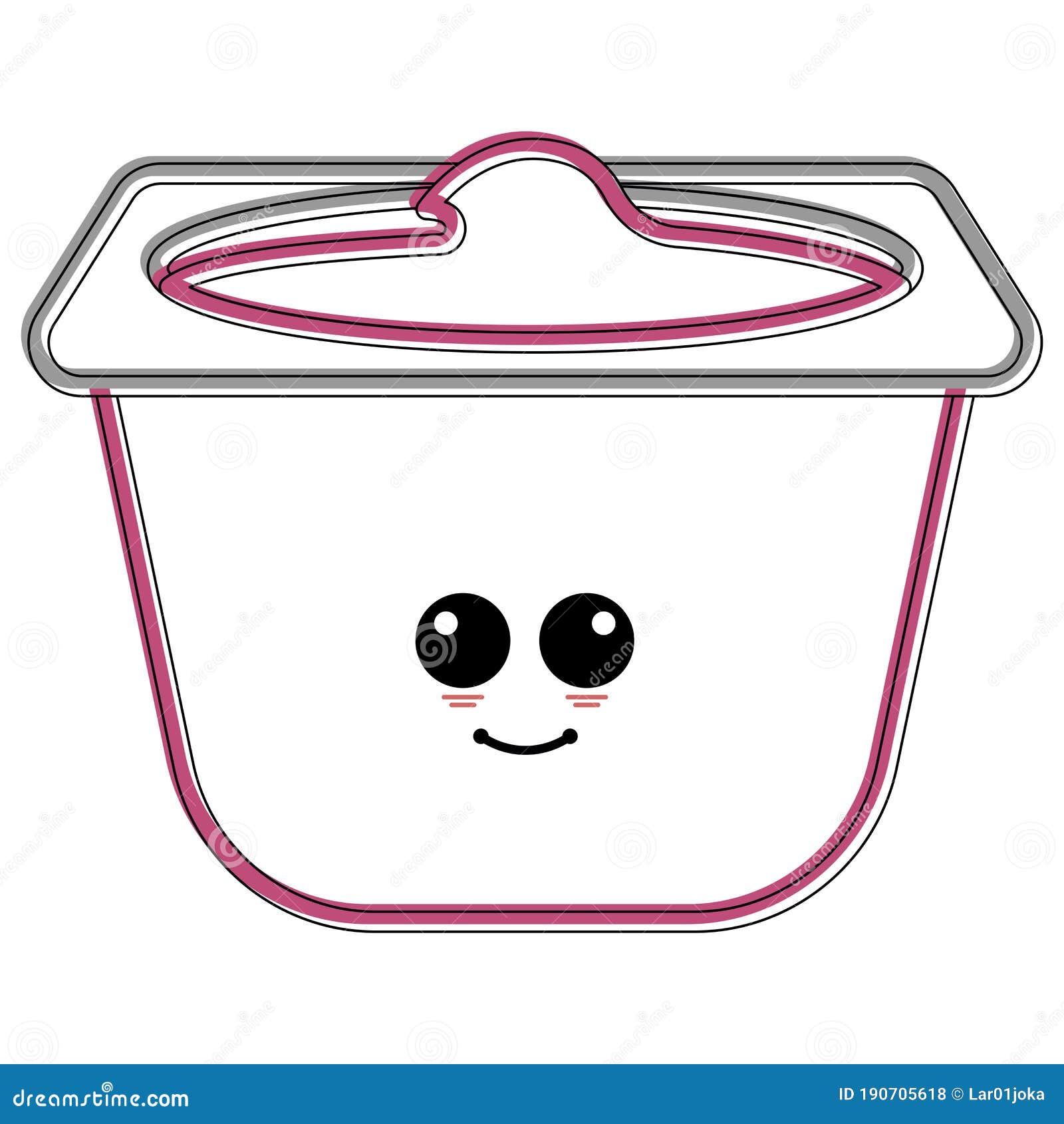 Happy pudding cup stock vector. Illustration of clipart - 190705618